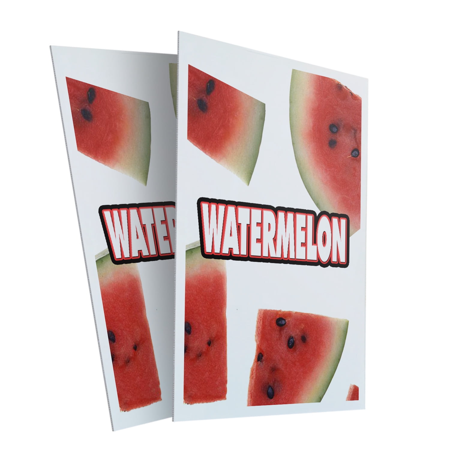 Coroplast Watermelon (2-PACK) 24" x 36" Plastic Signs | Sign Insert 4mm ...