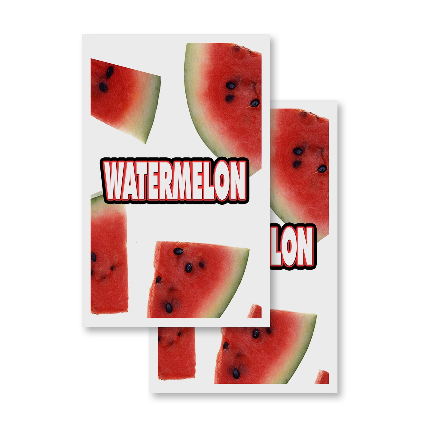 Coroplast Watermelon (2-PACK) 24" x 36" Vinyl Decals | Sign Insert Peel ...