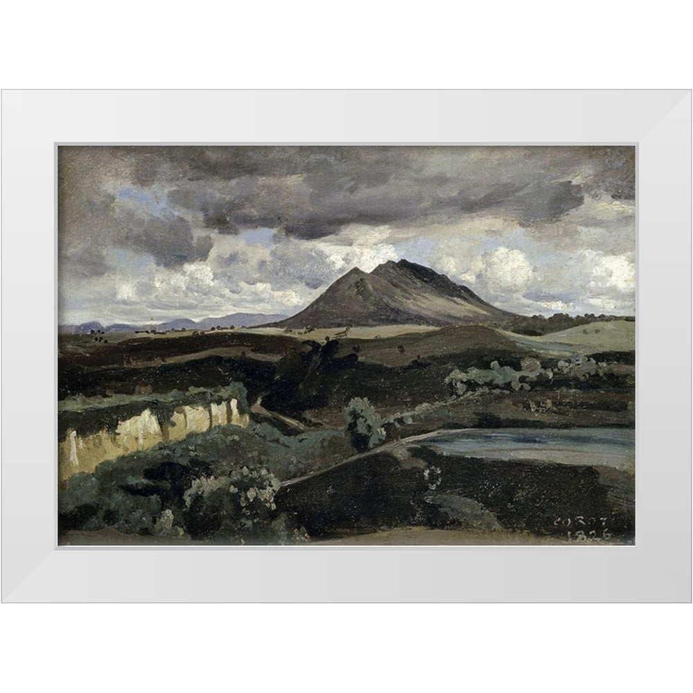 Corot, Jean-Baptiste-Camille 14x11 White Modern Wood Framed Museum Art ...