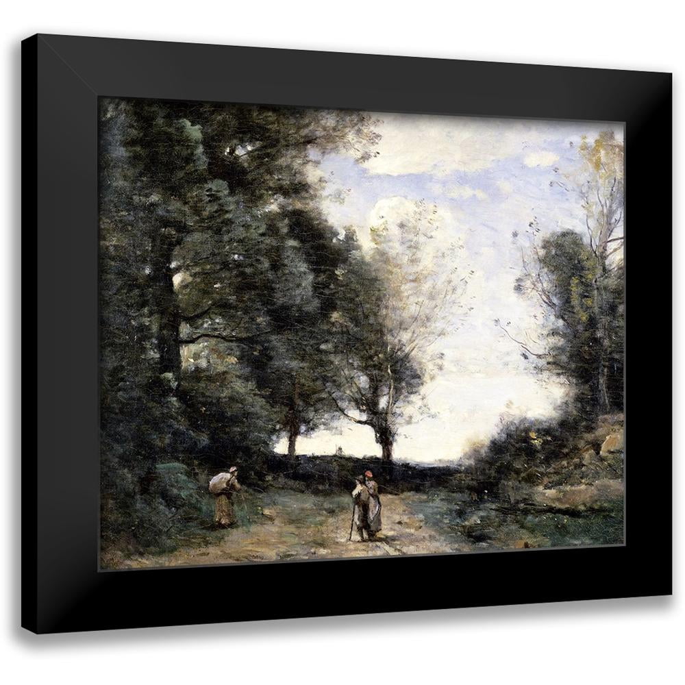 Corot, Jean-Baptiste-Camille 17x15 Black Modern Framed Museum Art Print ...