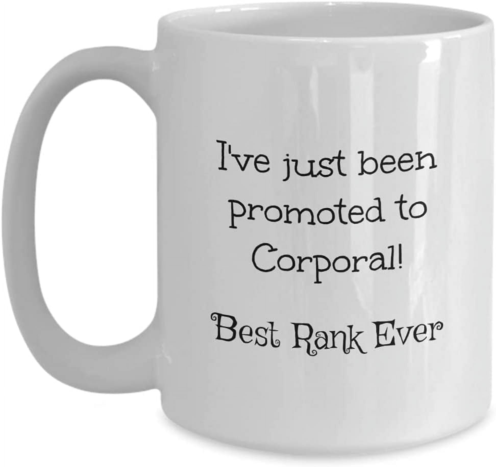 Corporal Mug, Corporal Coffee Mug, Promotion to Corporal Gifts ...