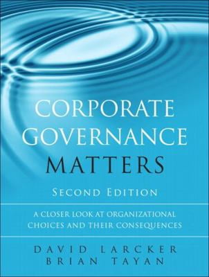 Pre-Owned Corporate Governance Matters: A Closer Look at Organizational ...