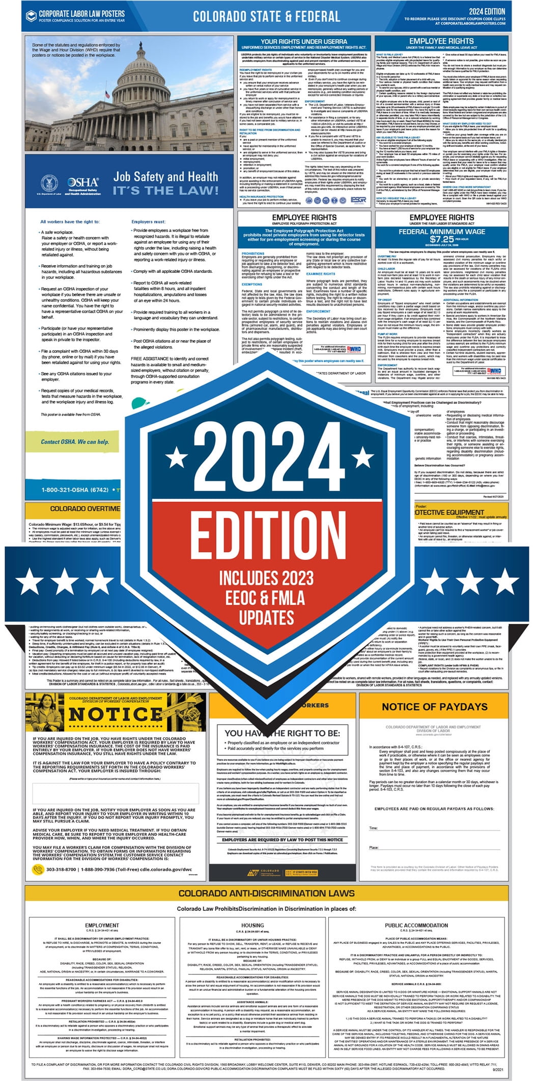 Corporate Labor Law Posters :: 2025 Colorado State & Federal Labor Law ... Corporate Labor Law Posters :: 2025 Colorado State & Federal Labor Law ...