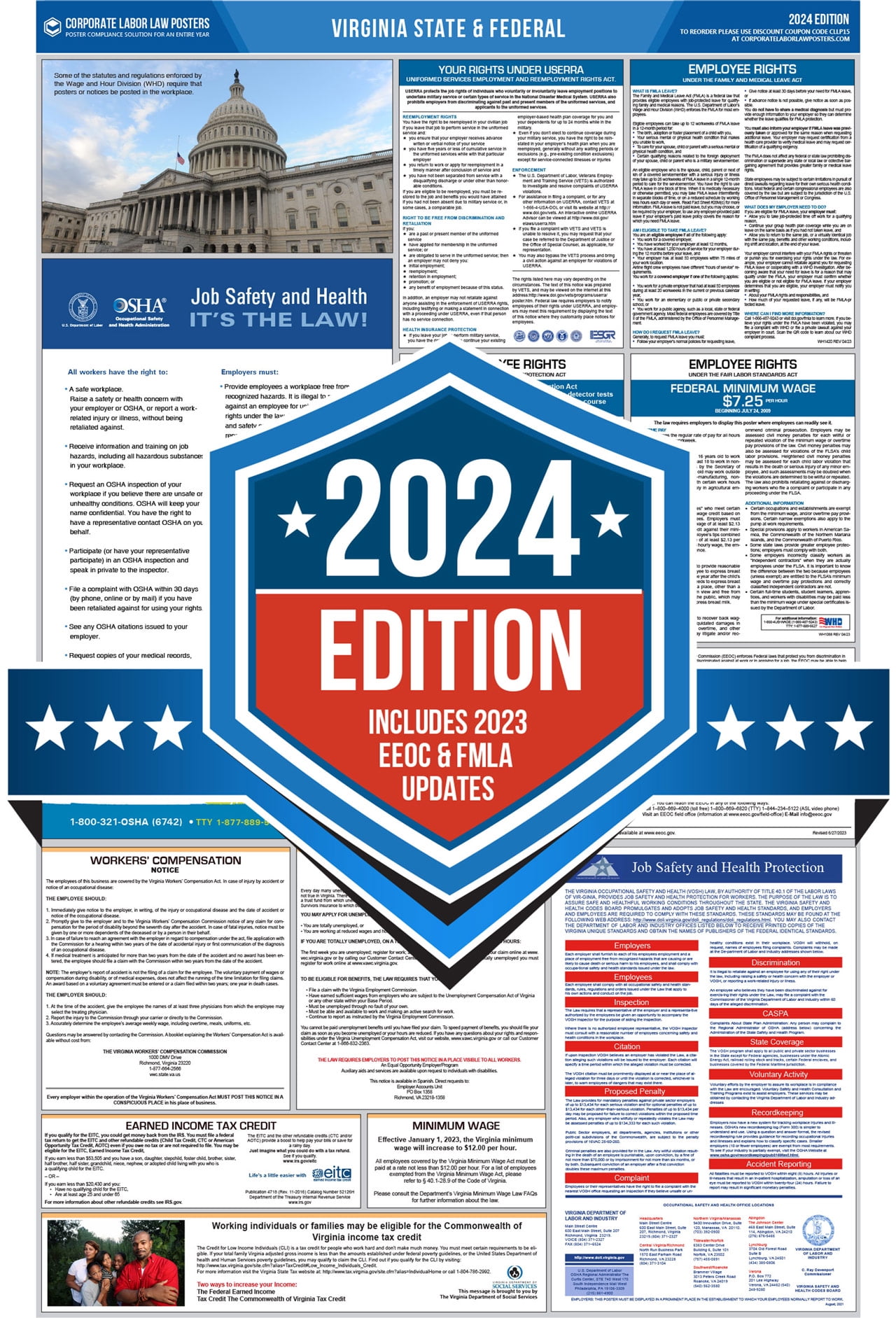 Corporate Labor Law Posters :: 2024 Virginia State & Federal Labor Law ...