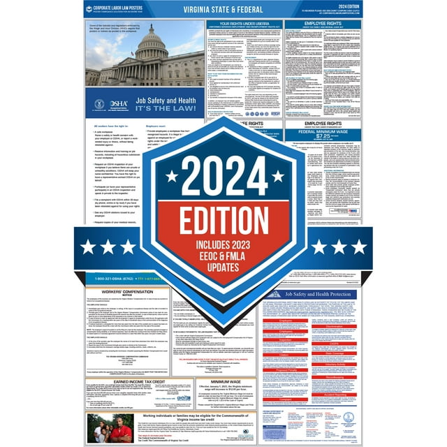 Corporate Labor Law Posters :: 2024 Virginia State & Federal Labor Law ... Corporate Labor Law Posters :: 2024 Virginia State & Federal Labor Law ...
