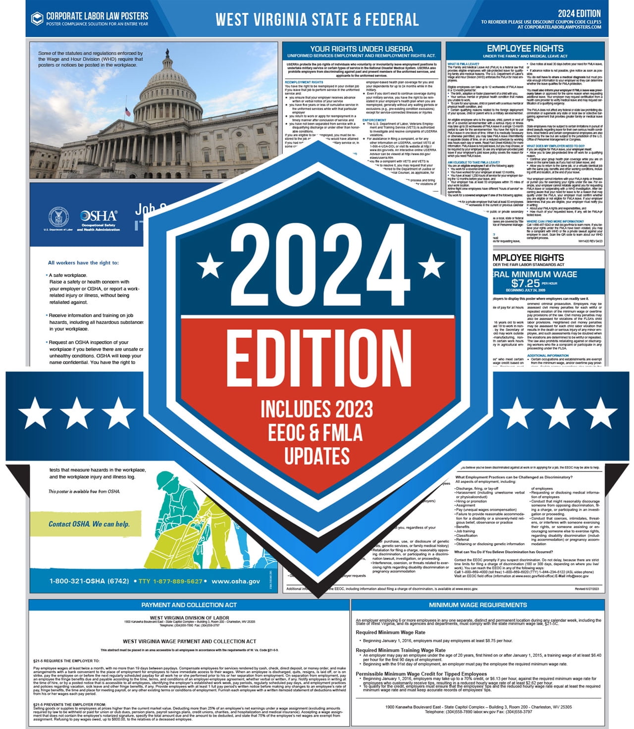 Corporate Labor Law Posters :: 2024 West Virginia State & Federal Labor ... Corporate Labor Law Posters :: 2024 West Virginia State & Federal Labor ...