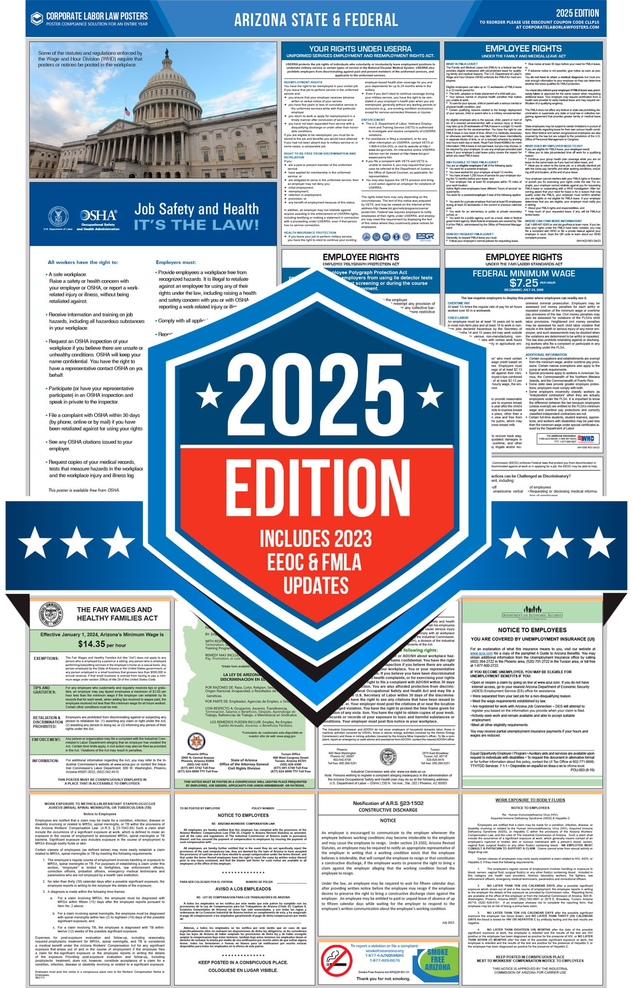 Corporate Labor Law Posters :: 2025 Arizona State & Federal Labor Law ...