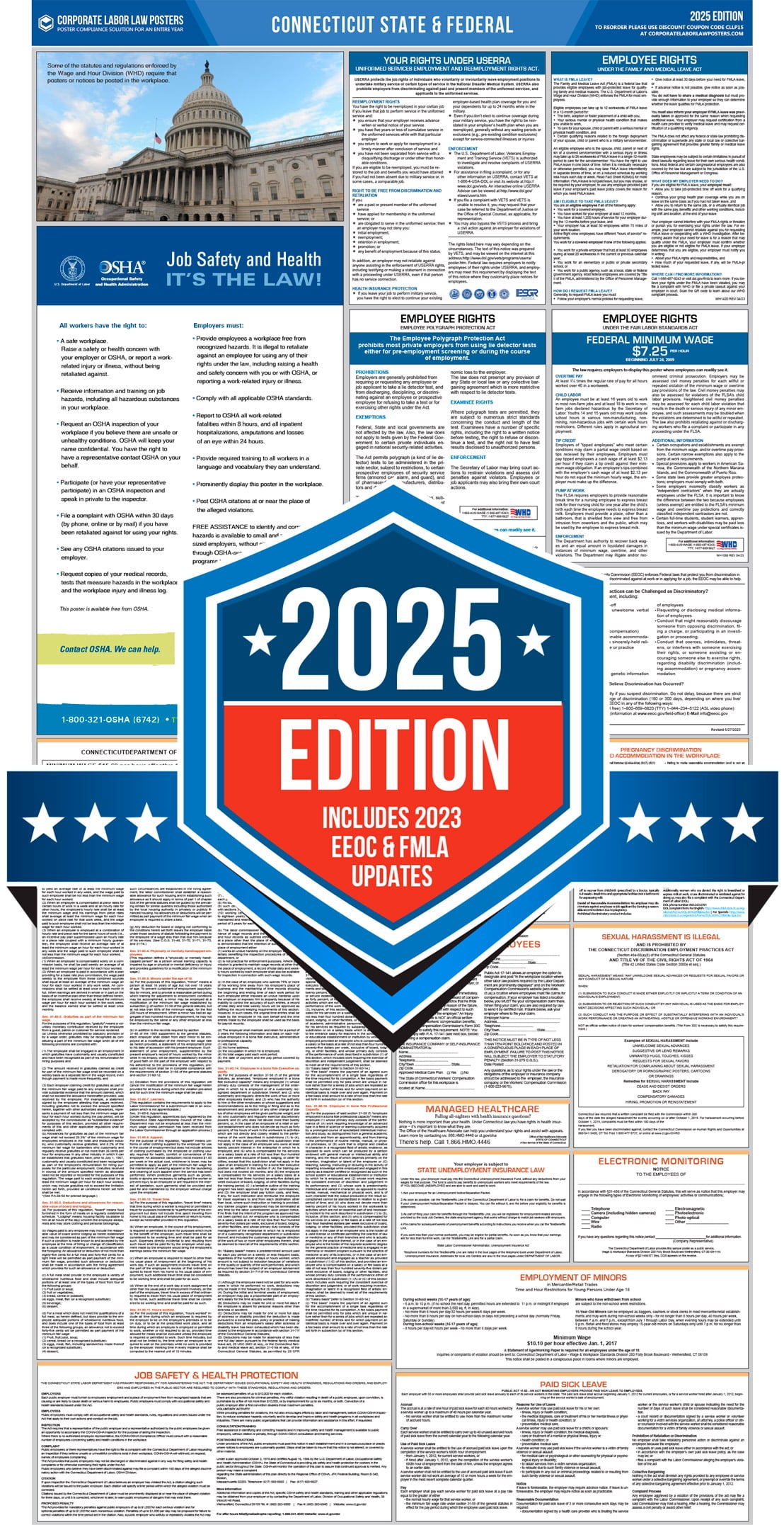 Corporate Labor Law Posters :: 2025 Connecticut State & Federal Labor ...