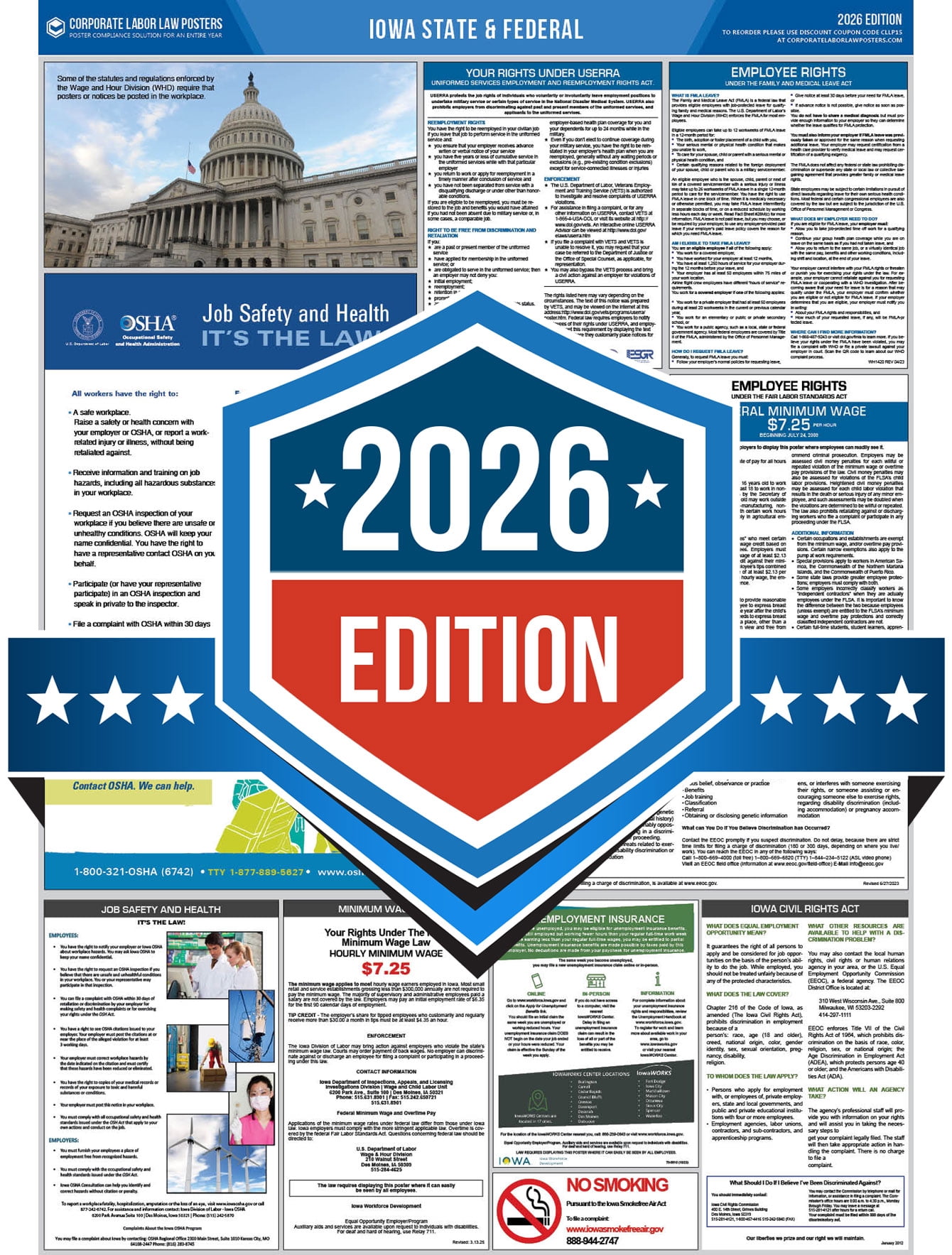 Corporate Labor Law Posters :: 2026 Iowa State & Federal Labor Law ...