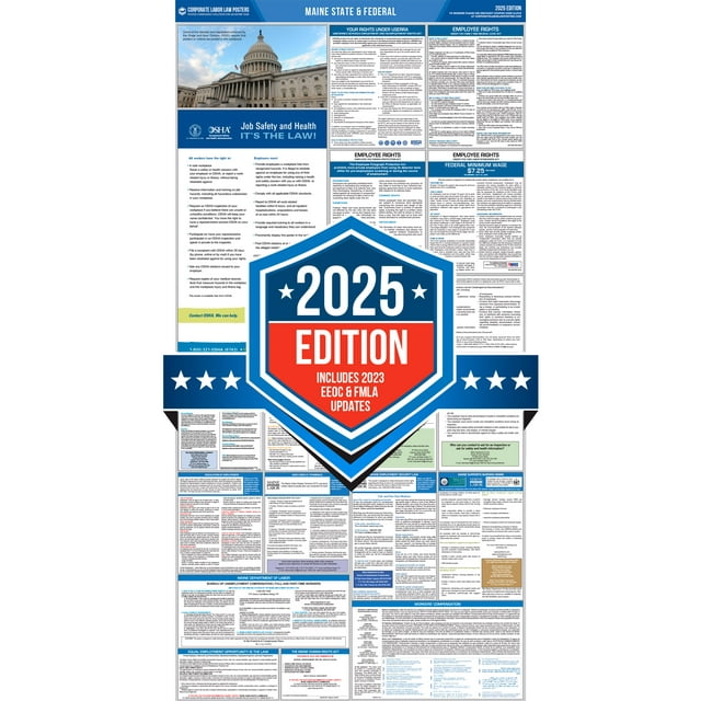 Corporate Labor Law Posters :: 2025 Maine State & Federal Labor Law ...