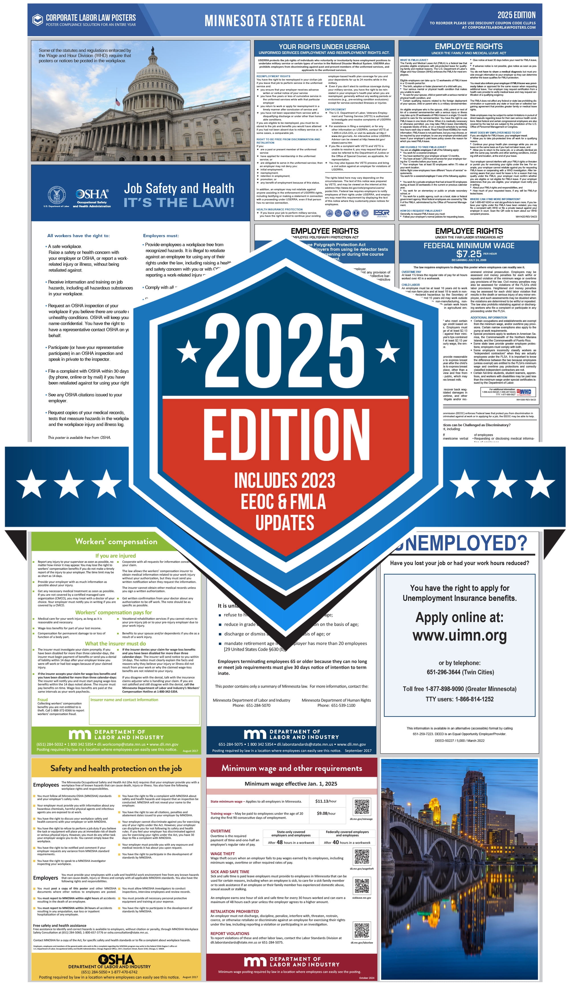 Corporate Labor Law Posters :: 2025 Minnesota State & Federal Labor Law ...