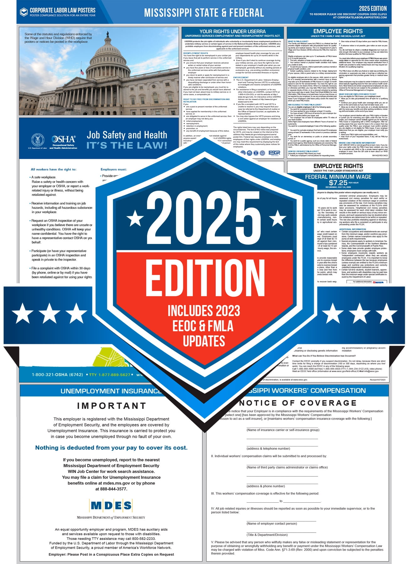 Corporate Labor Law Posters :: 2025 Mississippi State & Federal Labor ...