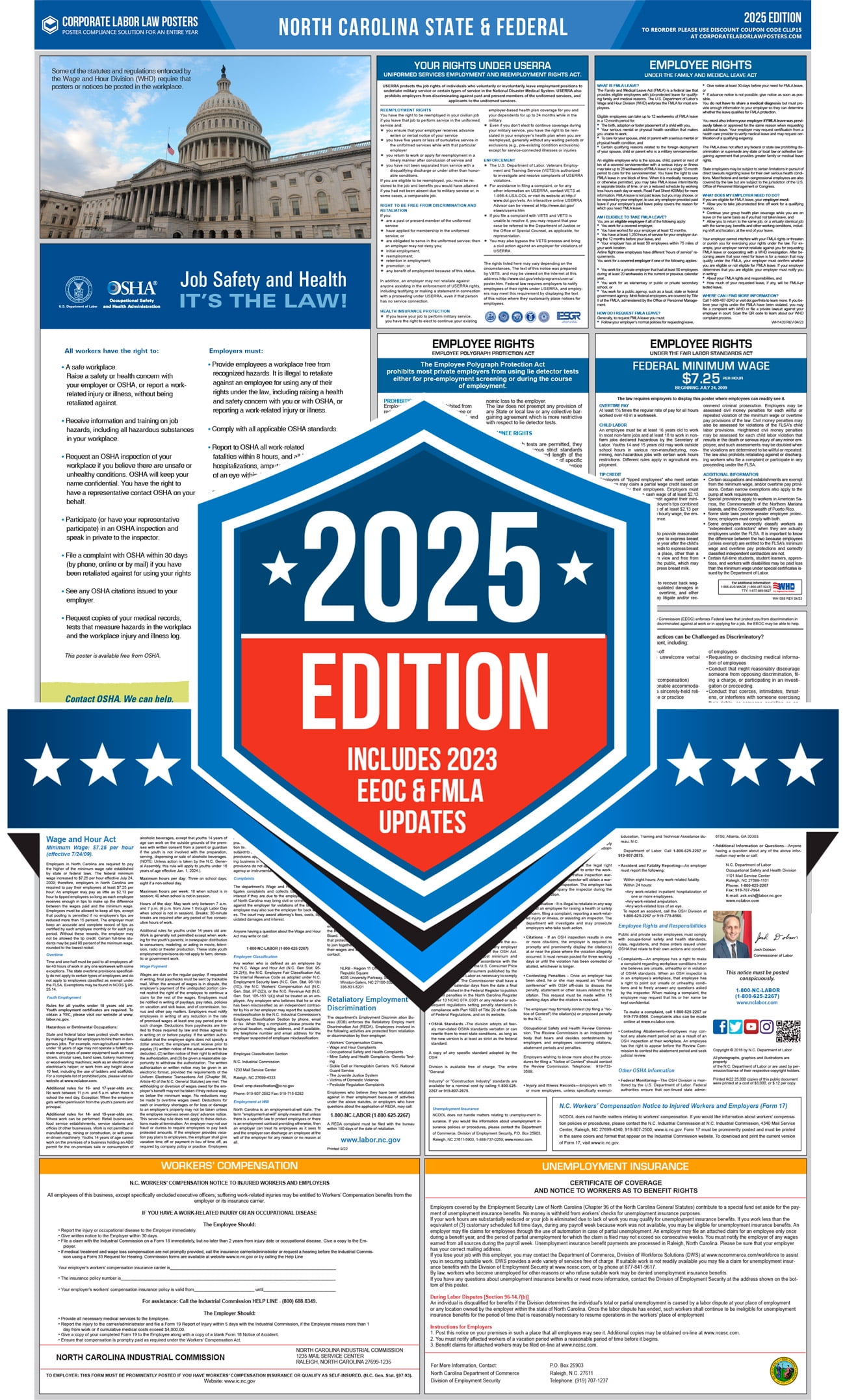 Corporate Labor Law Posters :: 2025 North Carolina State & Federal ...