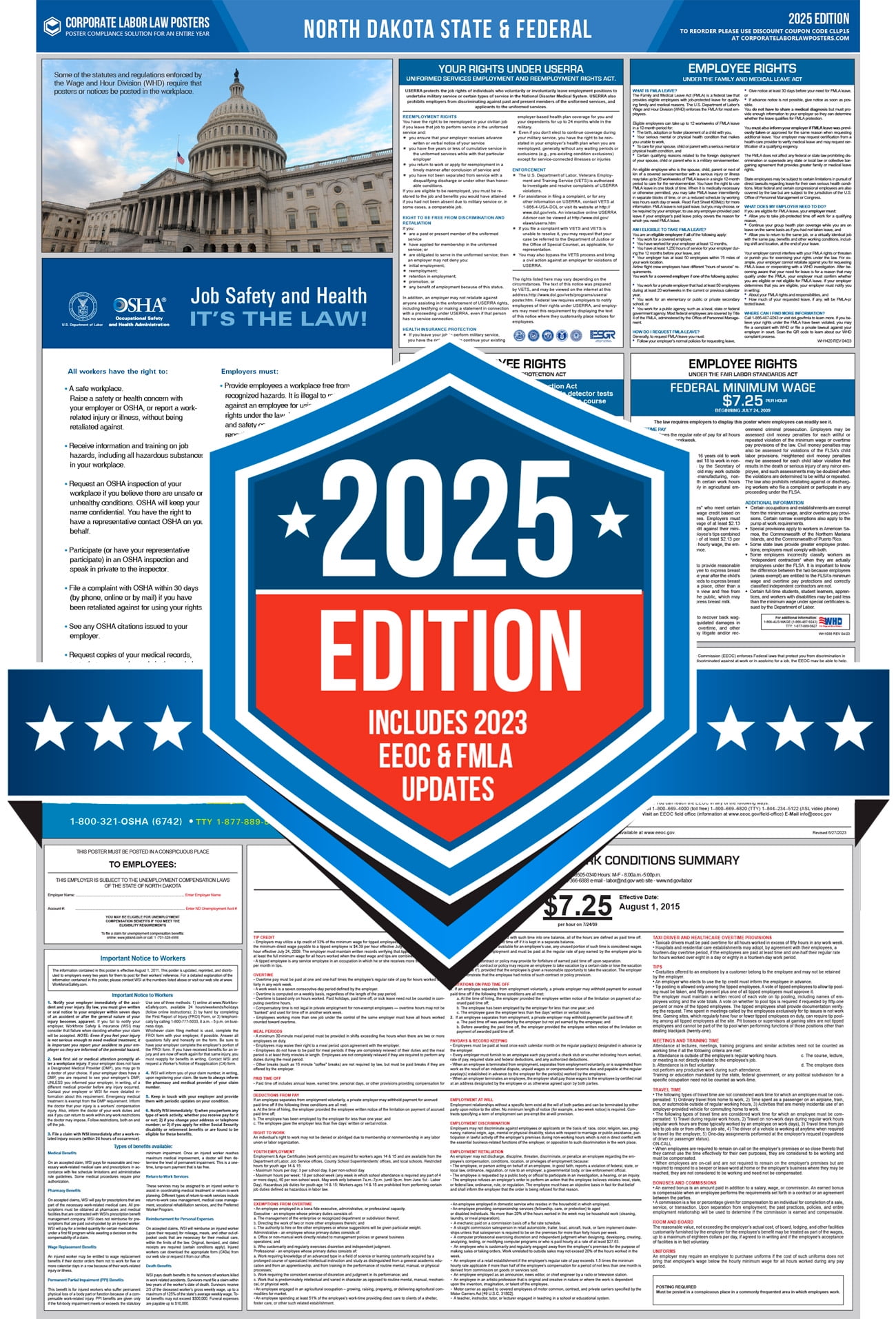 Corporate Labor Law Posters :: 2025 North Dakota State & Federal Labor ...