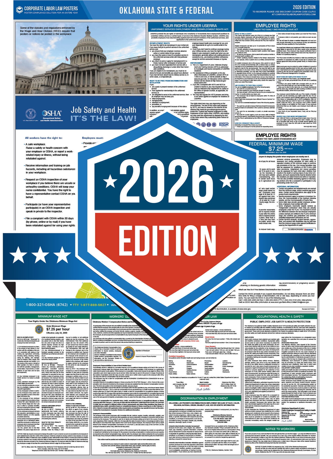 Corporate Labor Law Posters :: 2026 Oklahoma State & Federal Labor Law ...