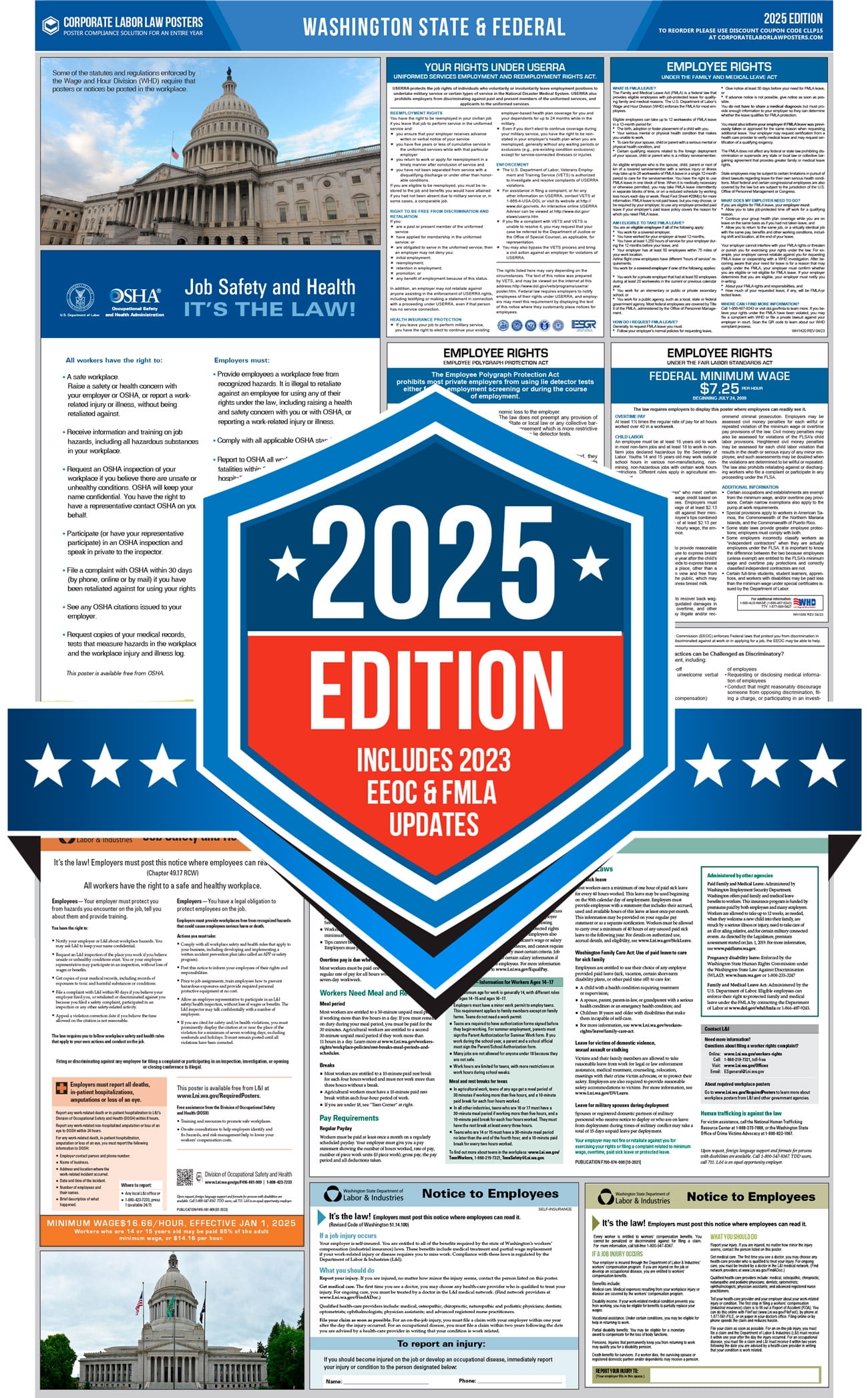 Corporate Labor Law Posters :: 2025 Washington State & Federal Labor ...