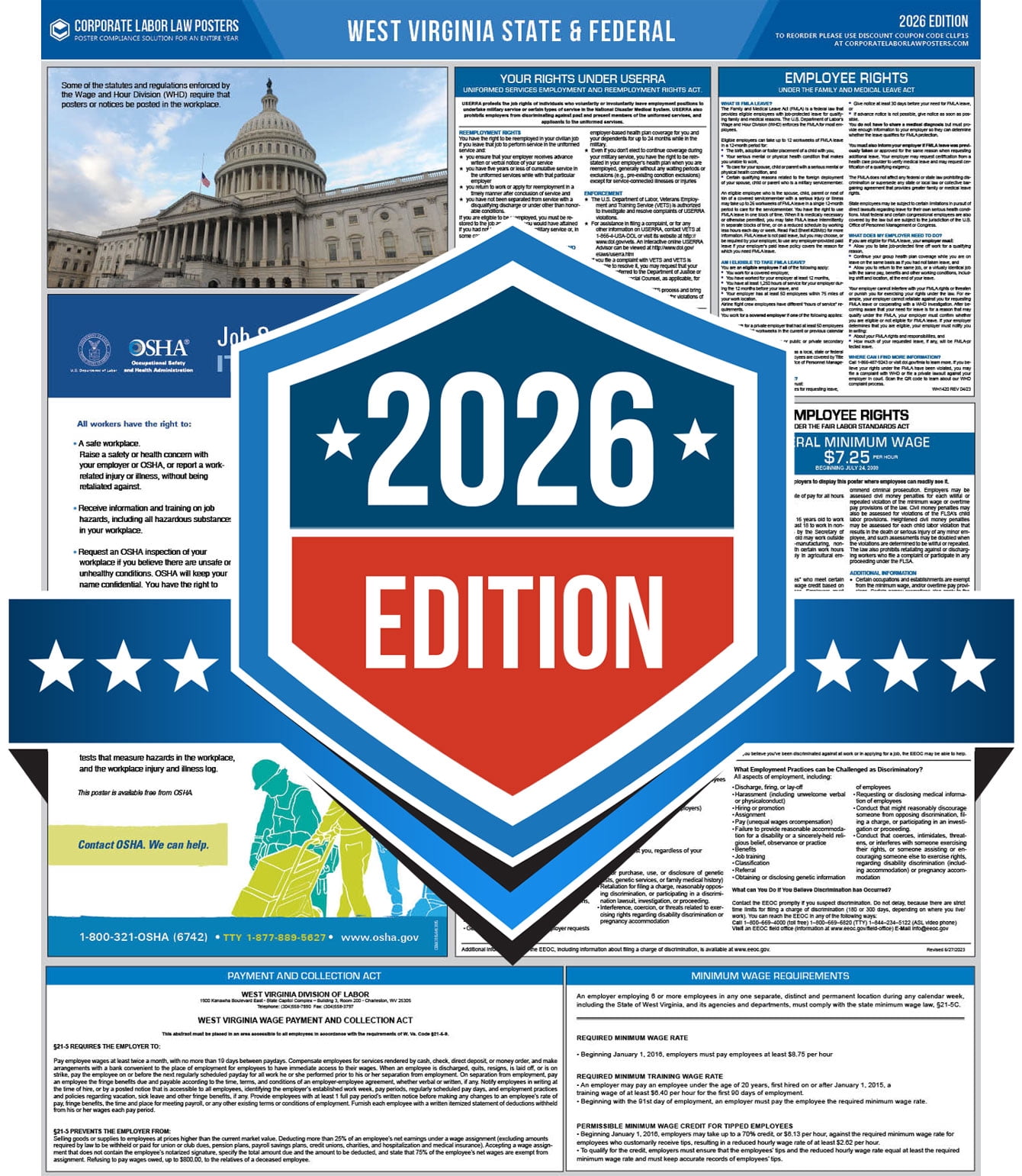 Corporate Labor Law Posters :: 2026 West Virginia State & Federal Labor ...