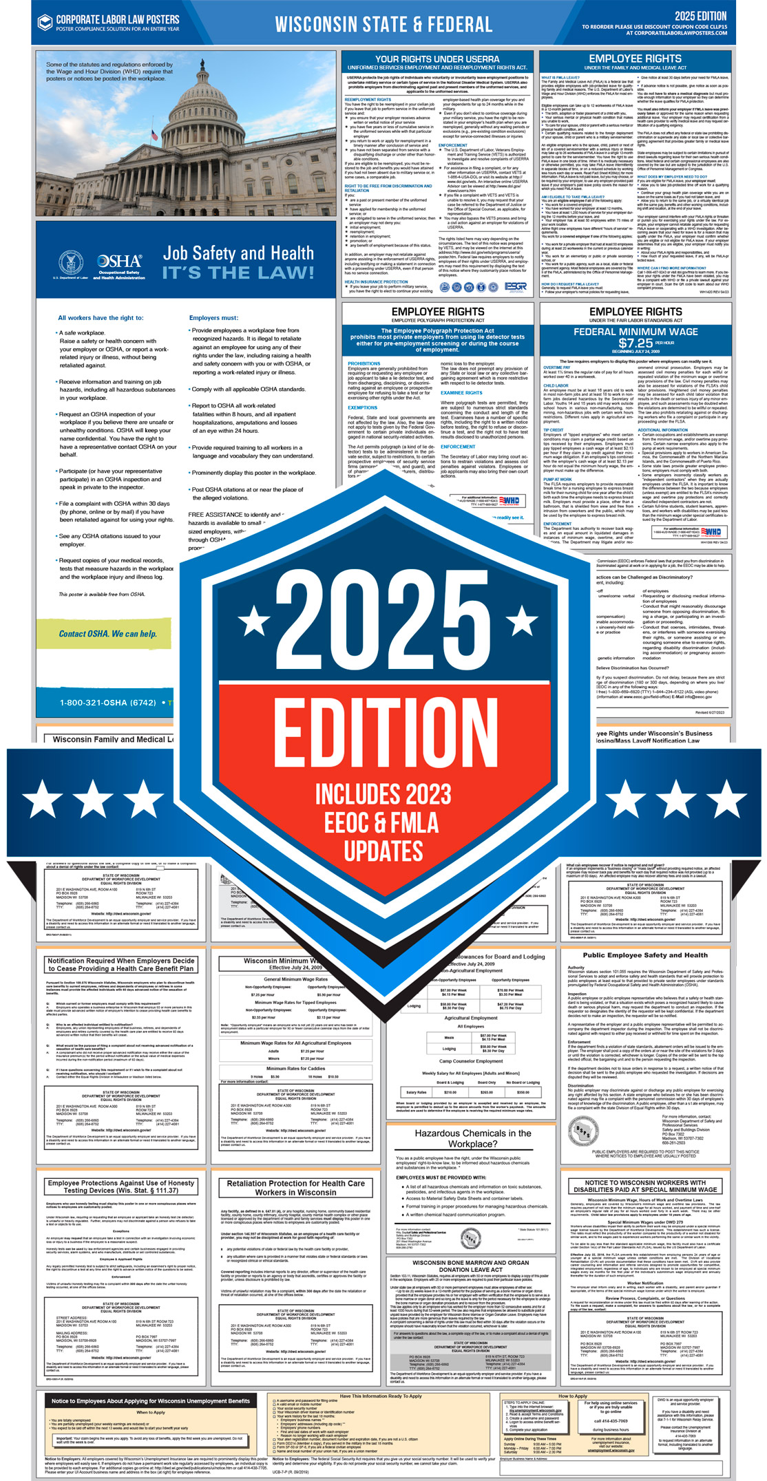 Corporate Labor Law Posters :: 2025 Wisconsin State & Federal Labor Law ...