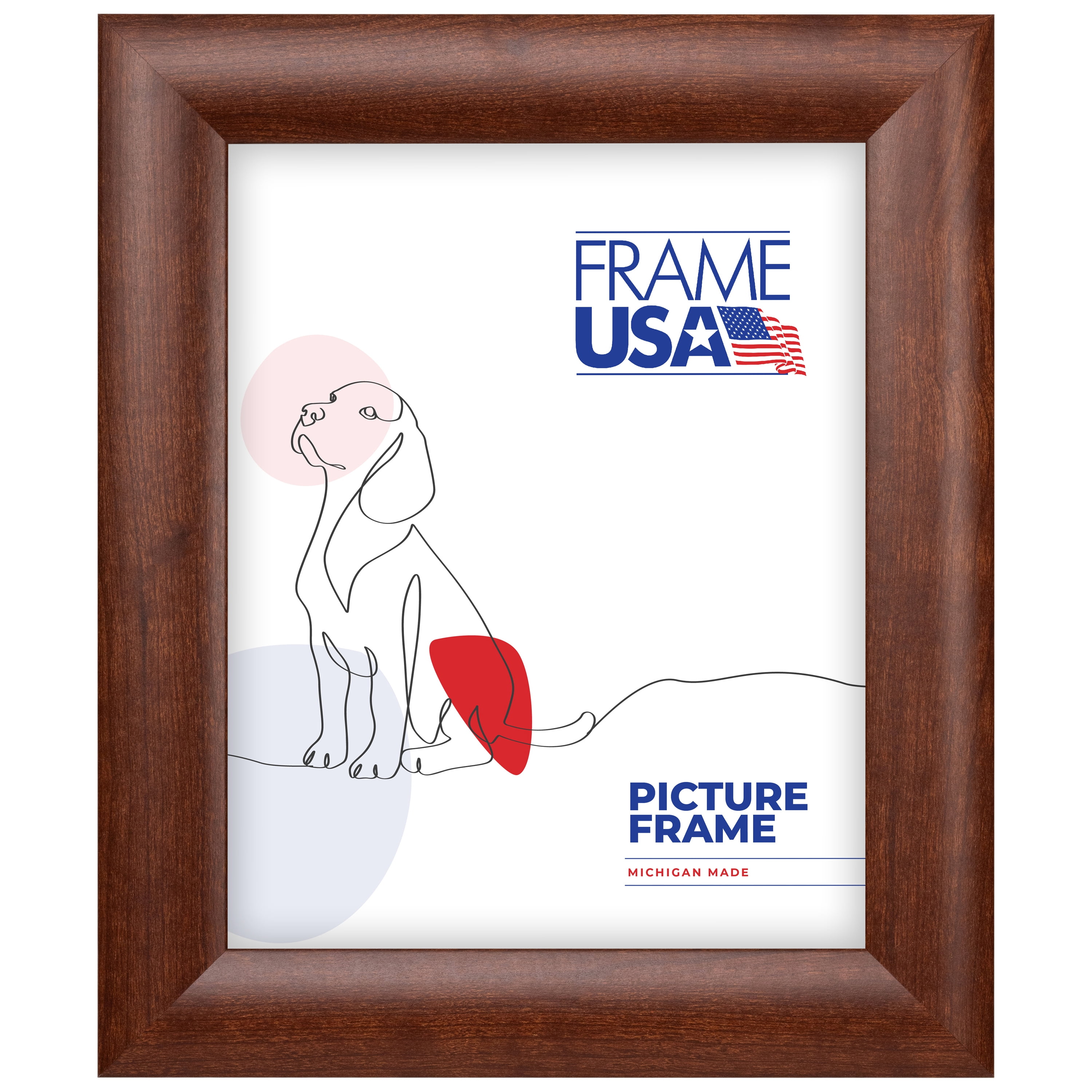 Corporate Rounded Canadian Walnut 8x9 Inch Picture Frame - Walmart.com