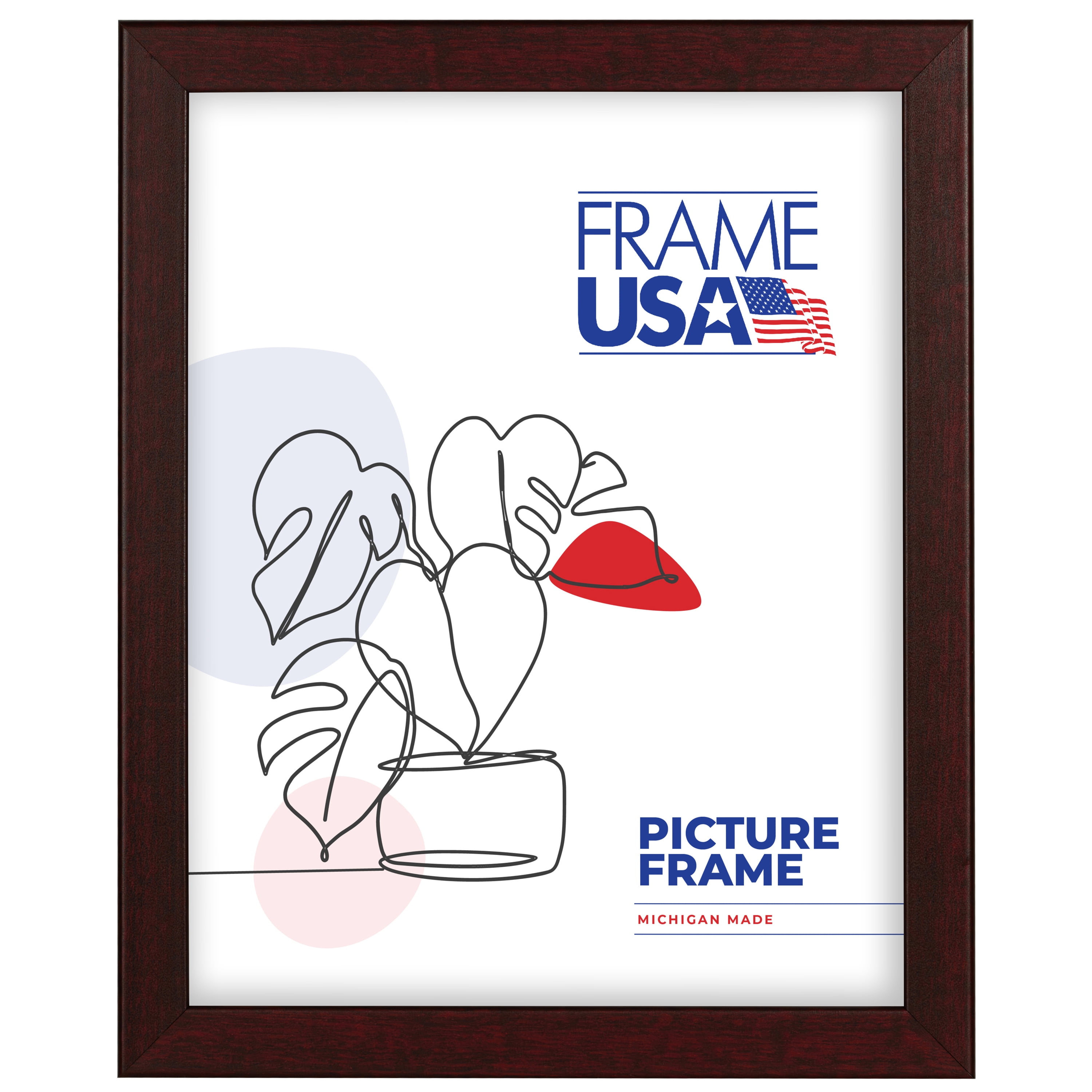 Corporate Thin Red Mahogany 15x19 Inch Picture Frame - Walmart.com