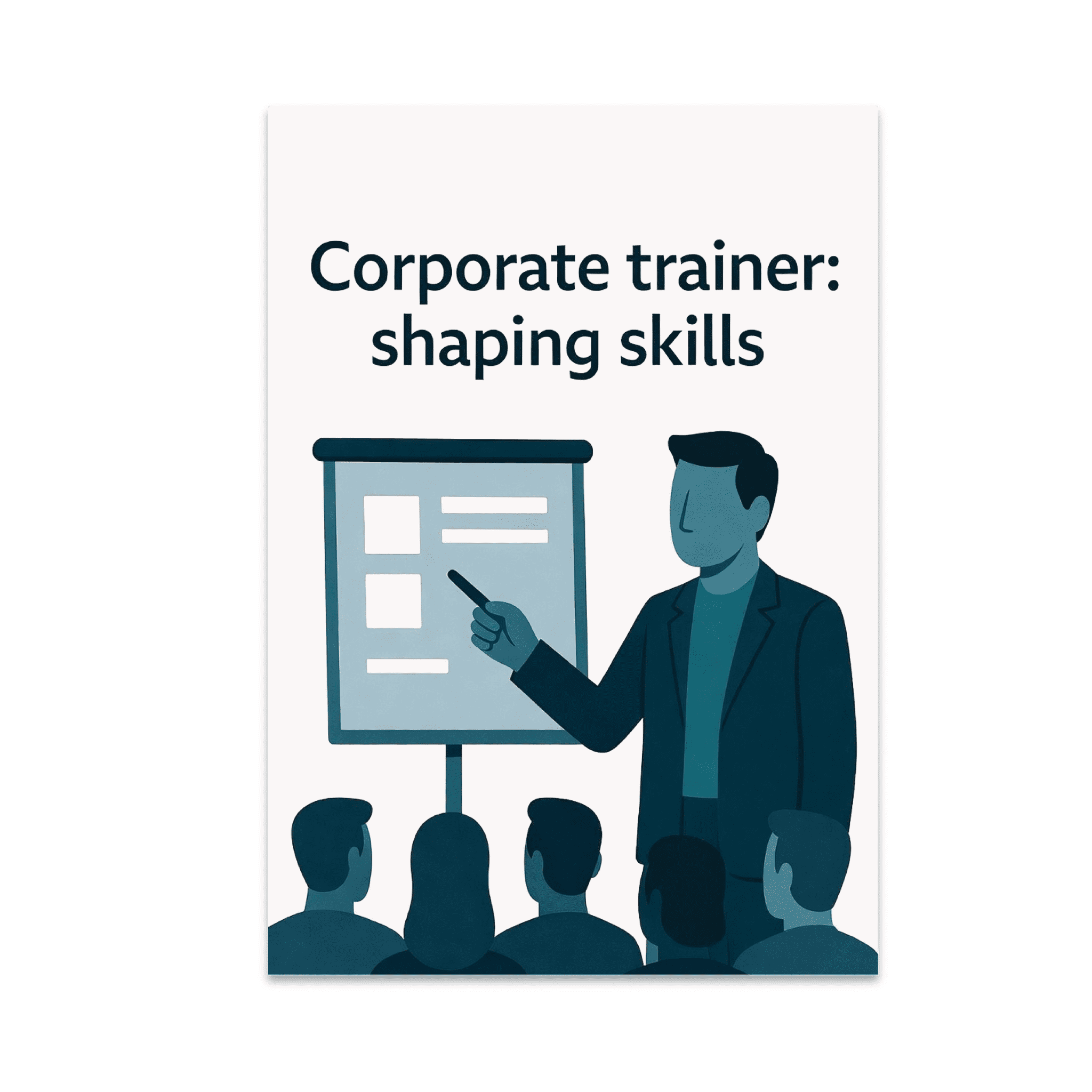 Corporate Trainer Shaping Skills Art - Corporate Trainer - 13x19 Poster ...