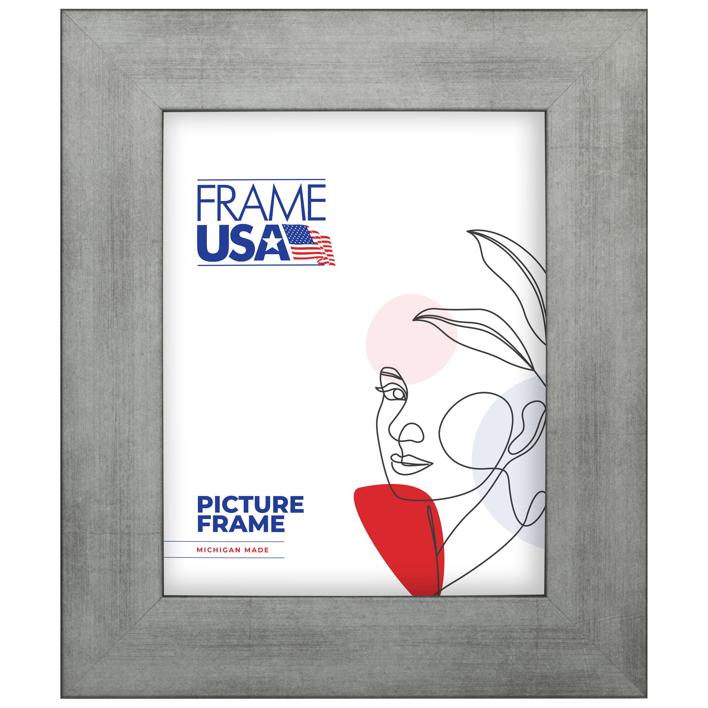 14x20 Picture Frame, Silver Corporate Wide Style 74–1621, 2 Inch MDF ...
