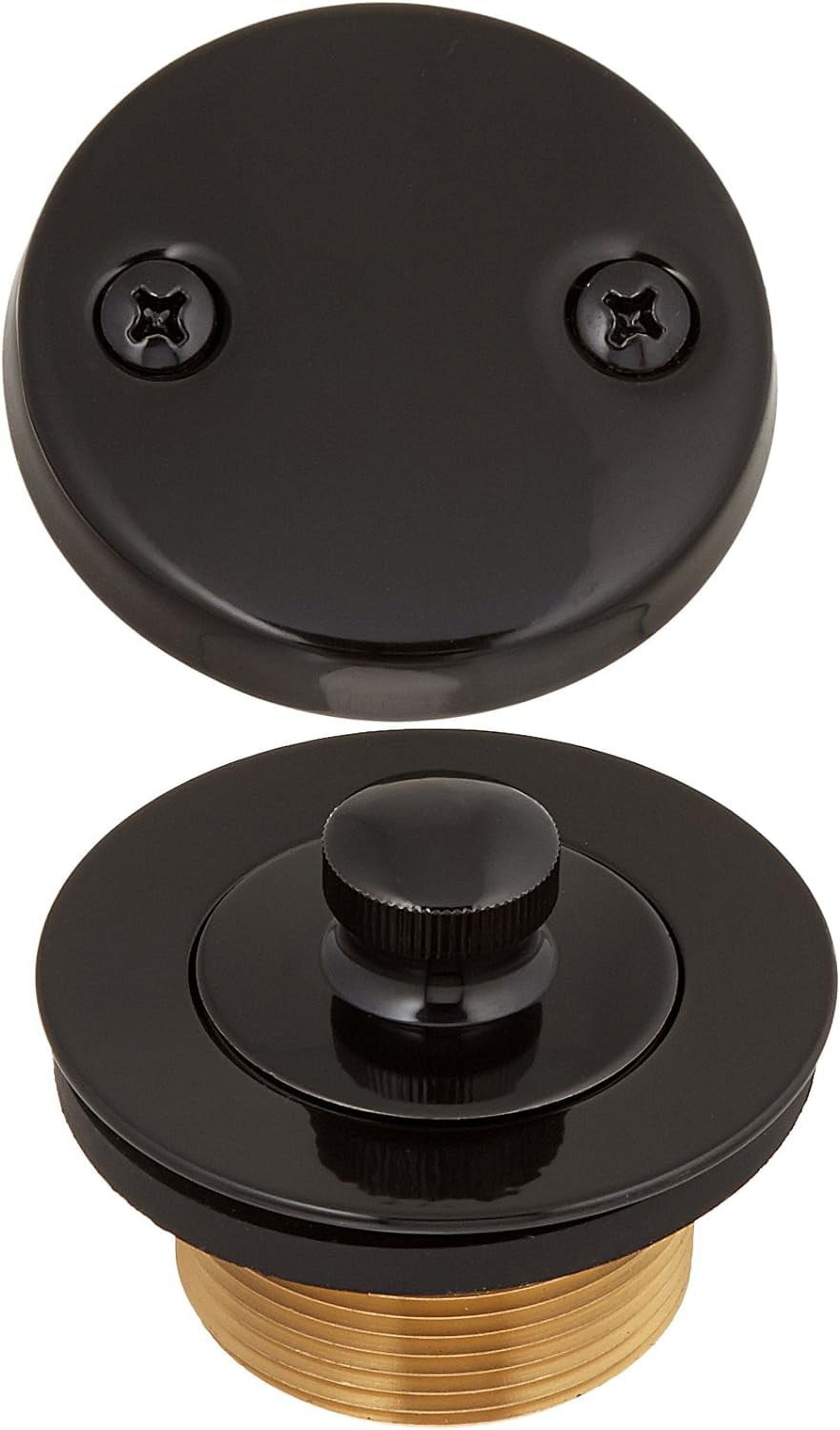 Corporation B5155BL Black Two-Hole Lift Turn Tub Drain L&T Conversion ...
