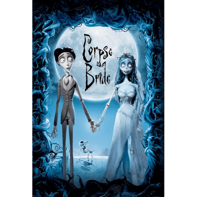 Corpse Bride 2005 Poster 24x36 - Tim Burton Animated Fantasy, Dark ...