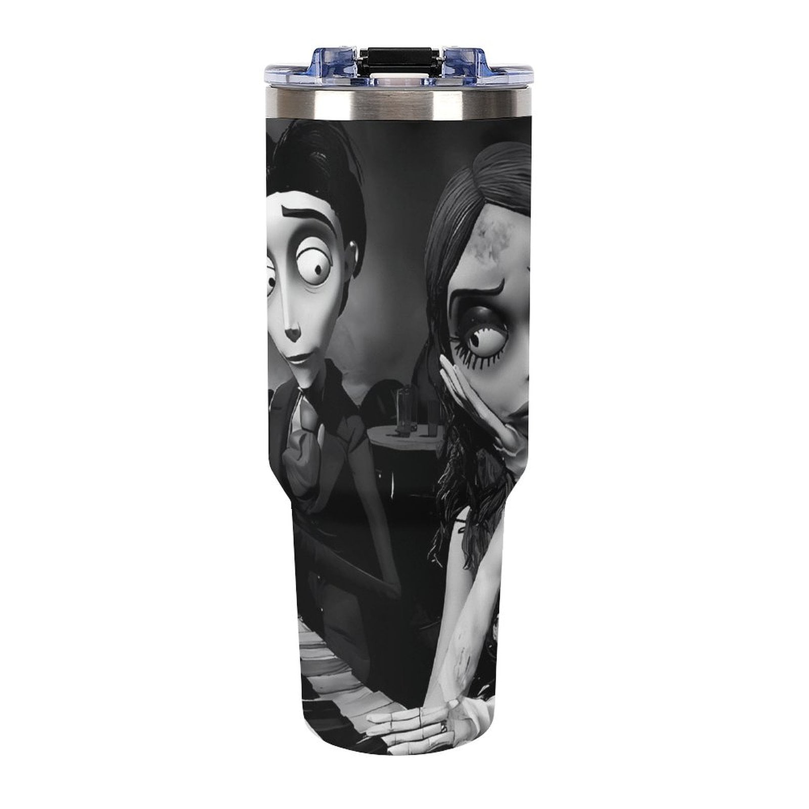 Corpse Bride 40 Oz Large Capacity Car Cup With Lid And Straw Stainless ...