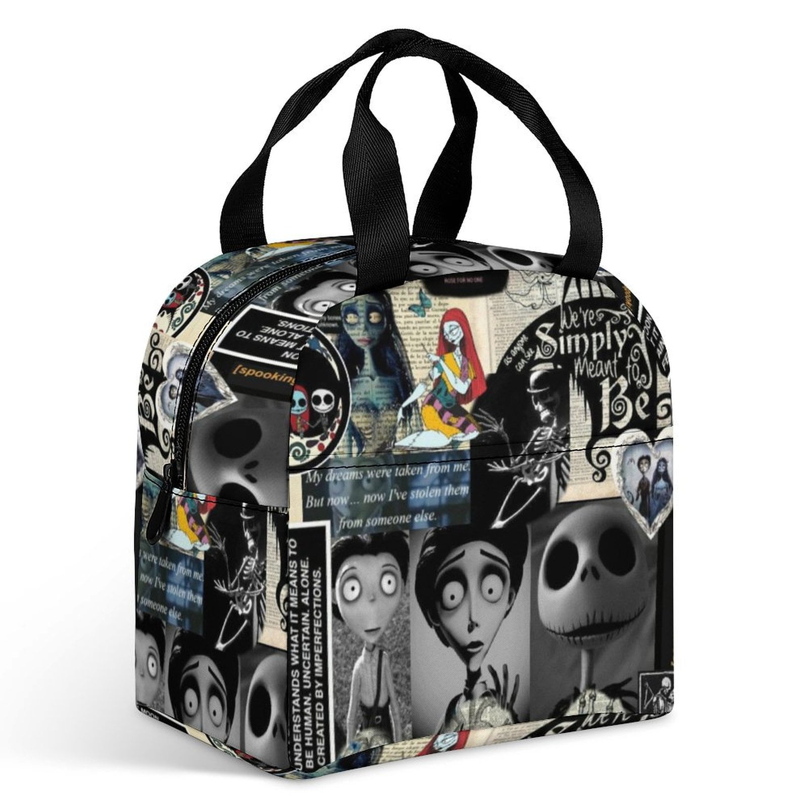 Corpse Bride And Jack Skellington Insulated Lunch Bag Resuable Cooler ...