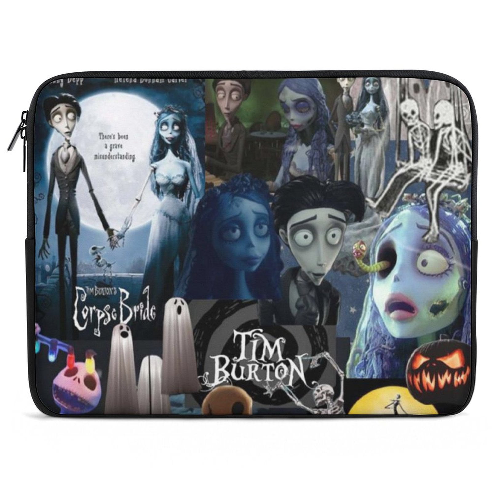 Corpse Bride And Jack Skellington Laptop Sleeve Lightweight Computer ...