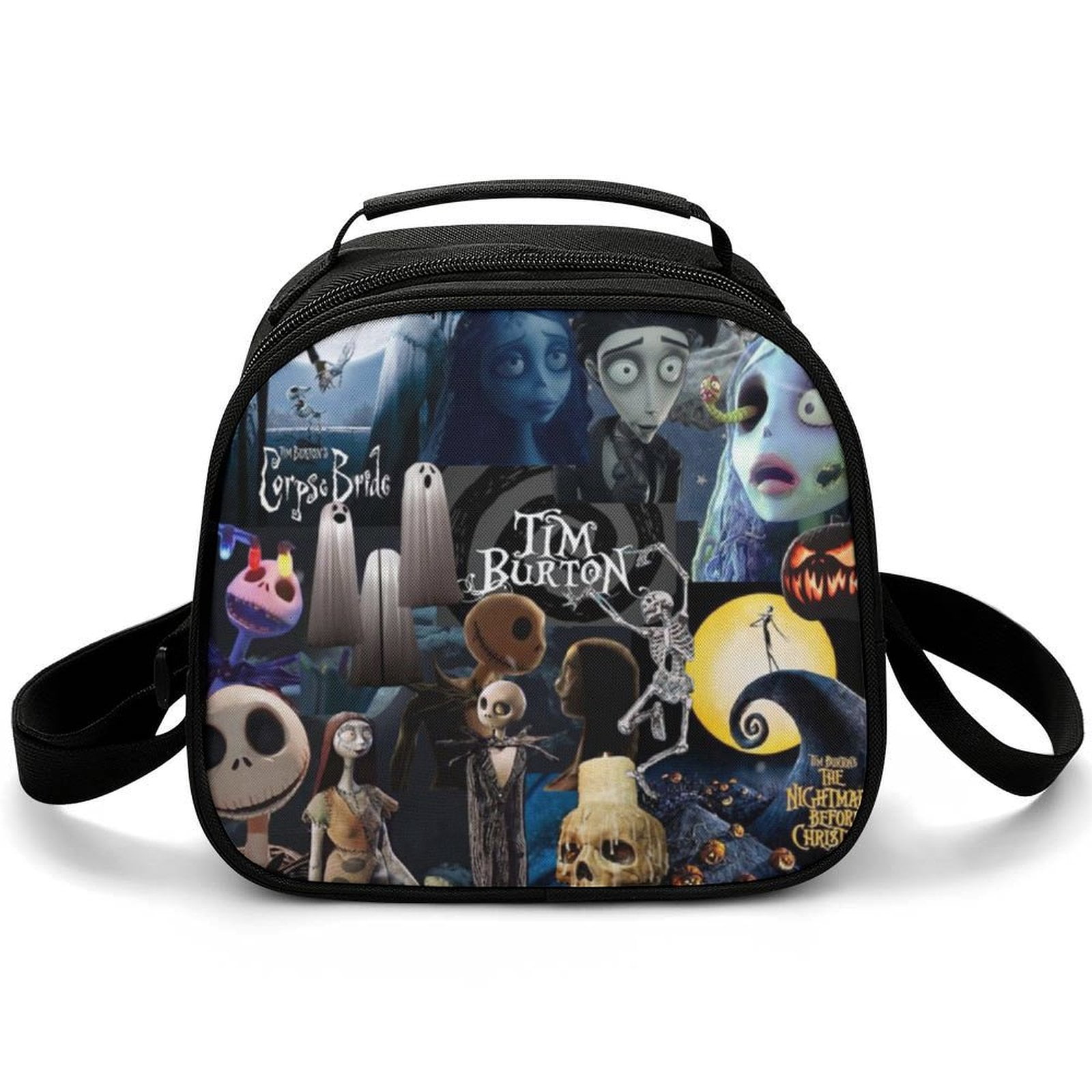 Corpse Bride And Jack Skellington Lunch Tote Bags Thermal Insulated ...
