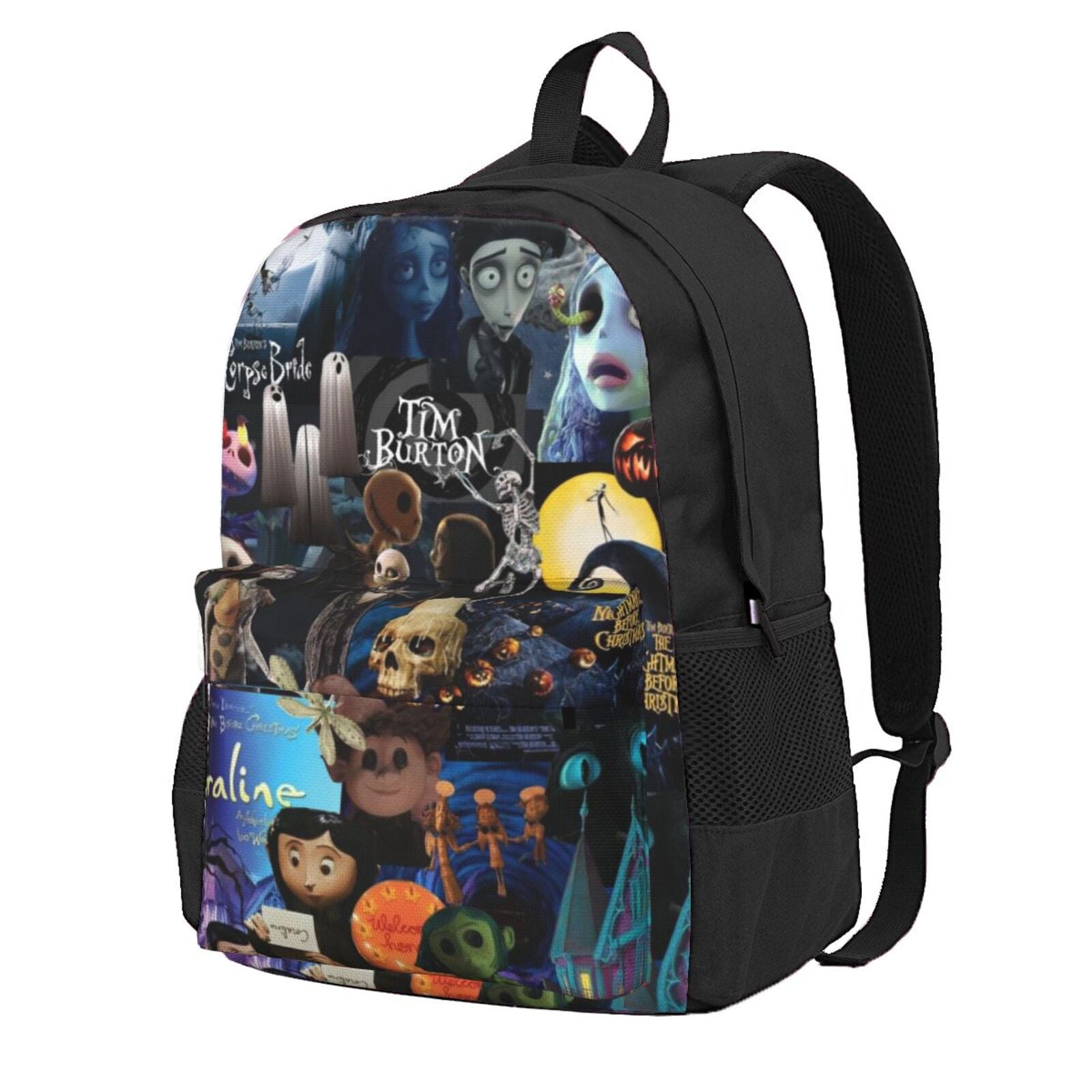 Corpse Bride And Jack Skellington School Bag 3D Printing Backpack Cute ...