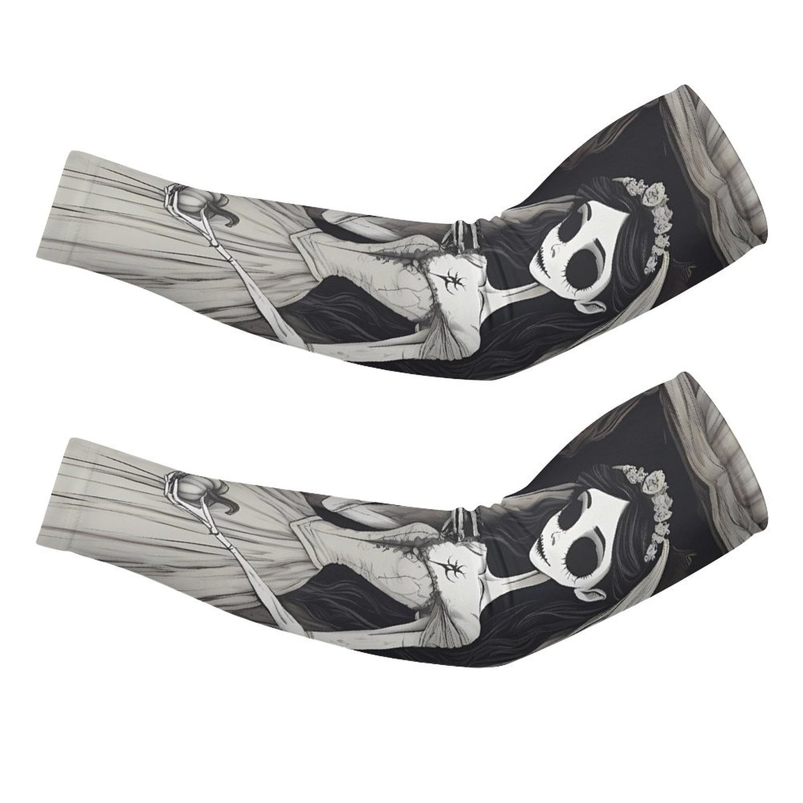 Corpse-Bride Arm Sleeve (Pack of 2) for Men & Women, Cooling Arm ...