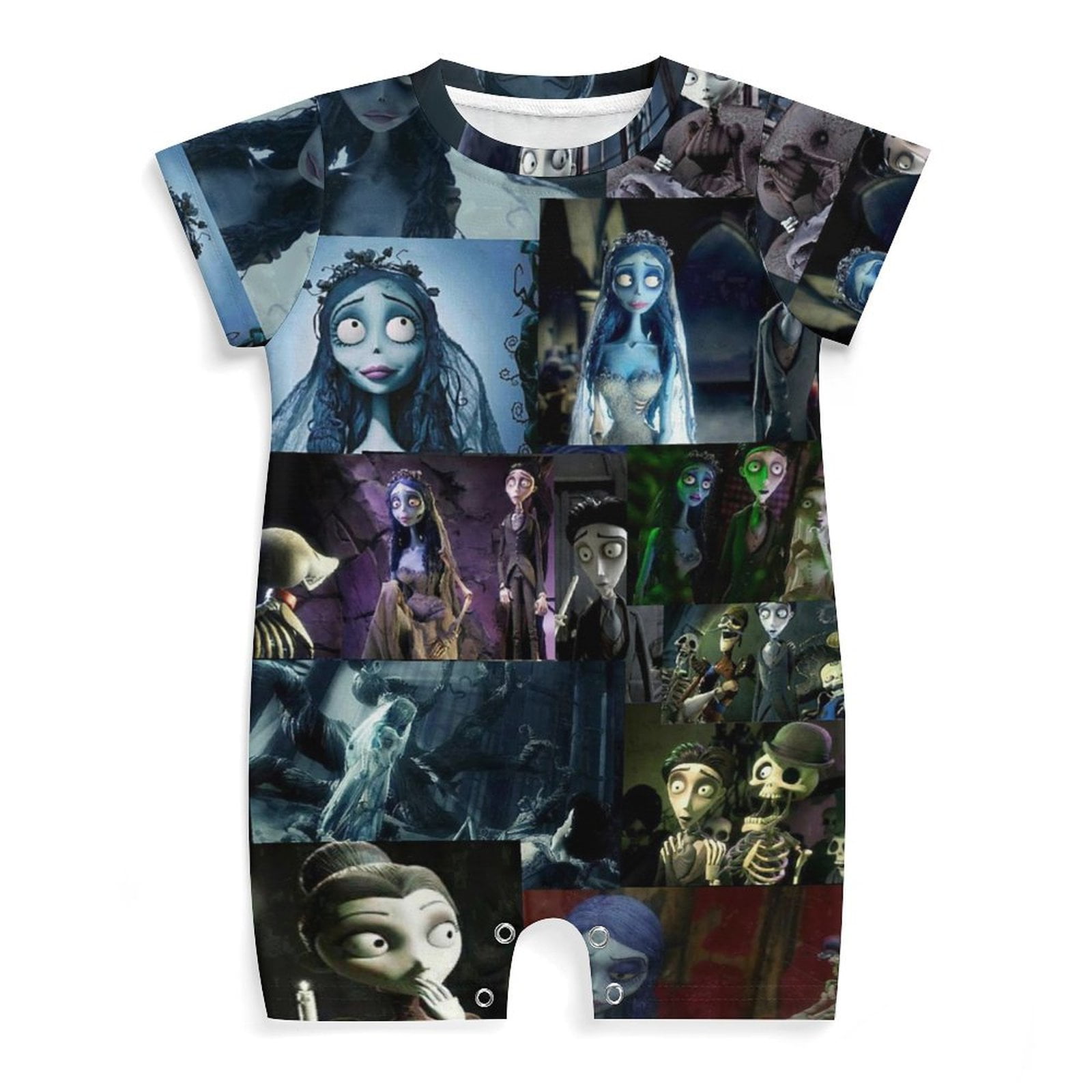 Corpse Bride Baby Boy Girl Short Sleeve Romper Clothing Set Print ...
