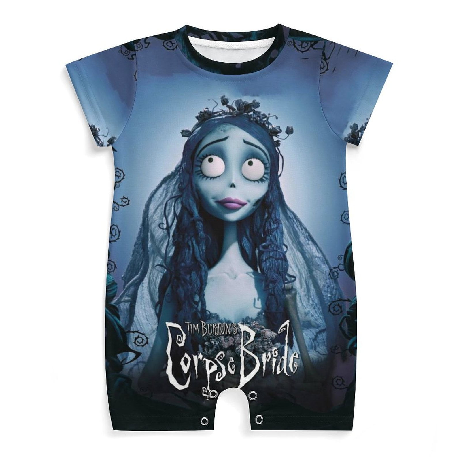 Corpse Bride Baby Boy Girl Short Sleeve Romper Clothing Set Print ...
