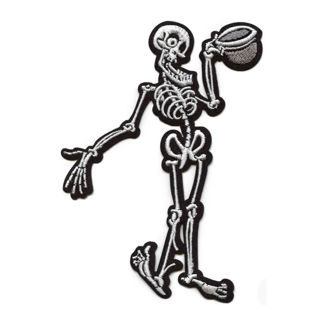 Corpse Bride BoneJangles Patch Entertainer Skeleton Pub Embroidered ...