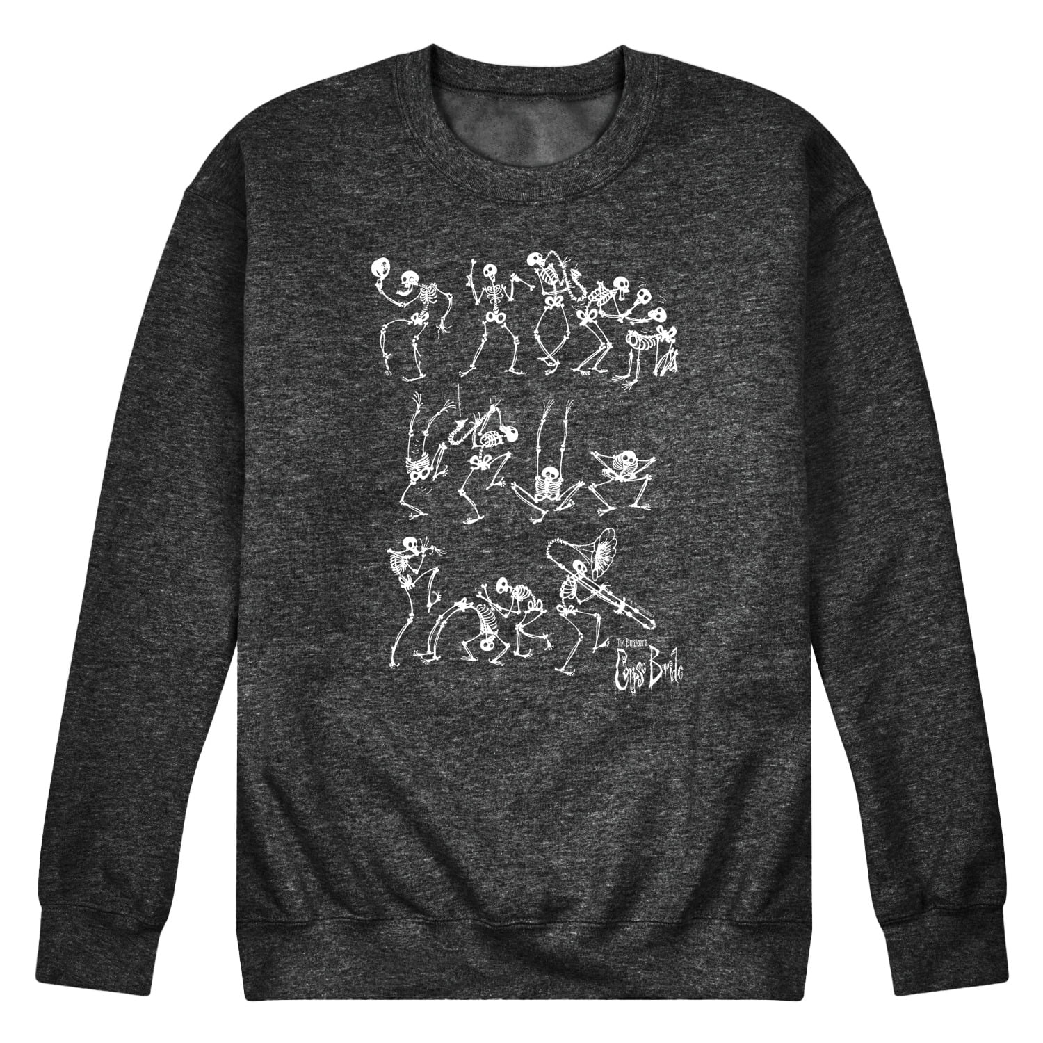 Corpse Bride - Bones Dancing the Scare Away - Men's Crew Neck Fleece ...