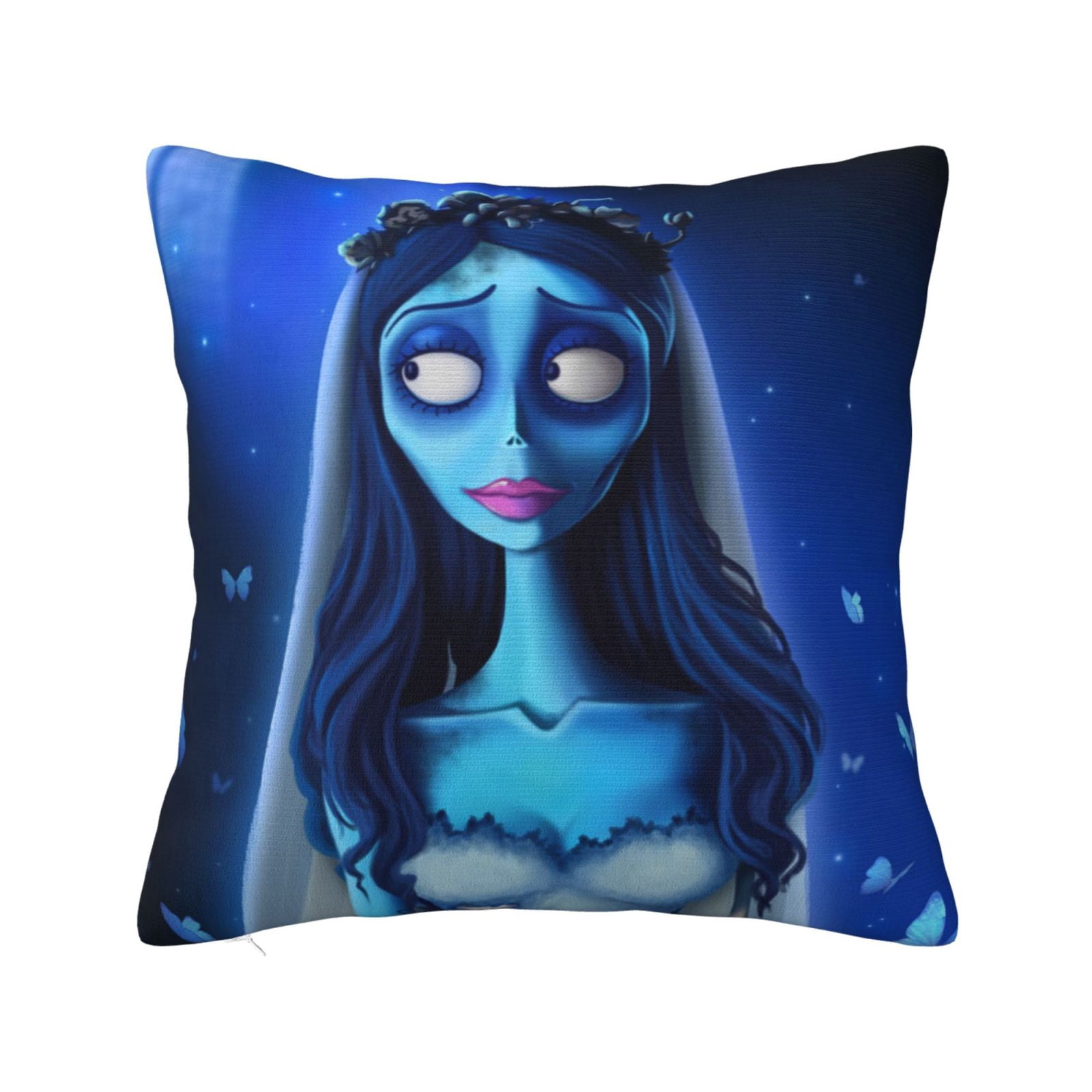 Corpse Bride Butterfly Square Pillowcase Cushion Throw Pillow Covers ...