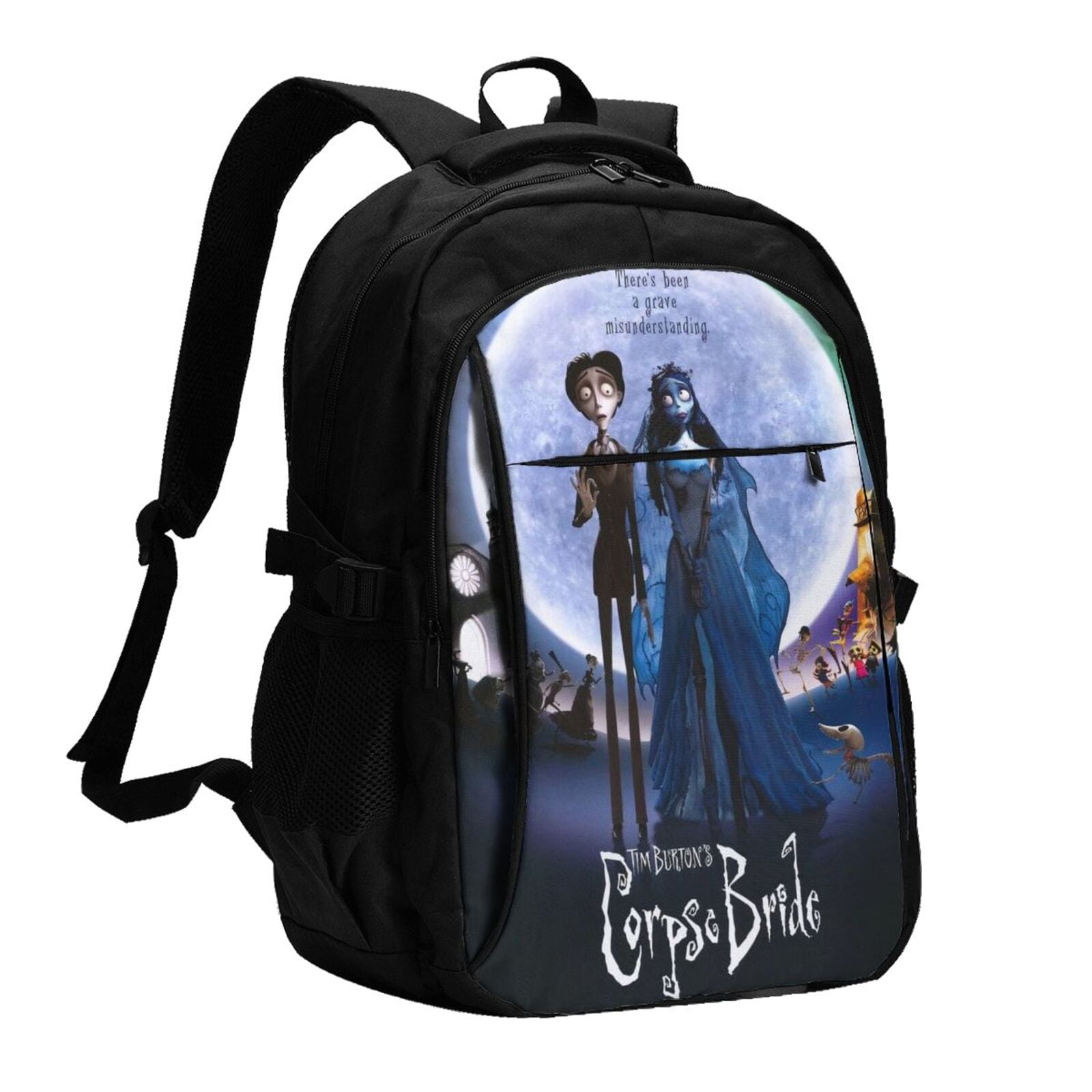 Corpse Bride Casual Backpacks Business Travel Shoulder Bag With Usb ...