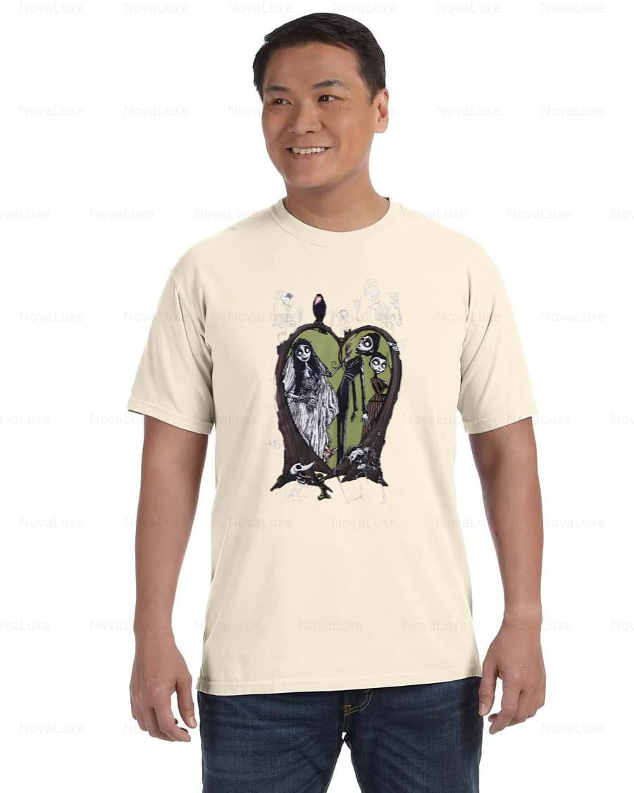 Corpse Bride Comfort Color T-Shirt Tree Heart Graphic for Gothic Movie ...