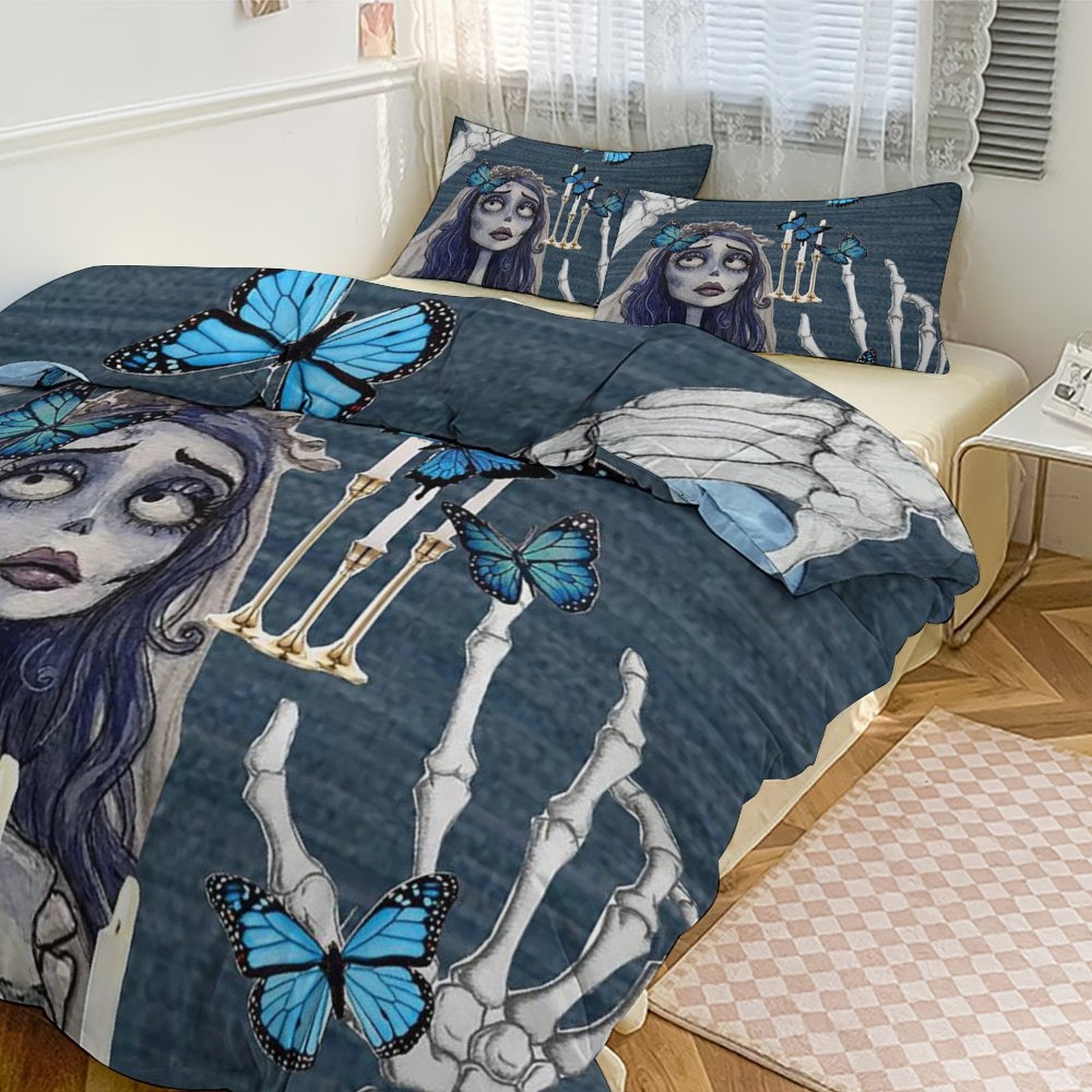 Corpse Bride Bedding Set Queen Size Bedding Set Contains One Duvet ...