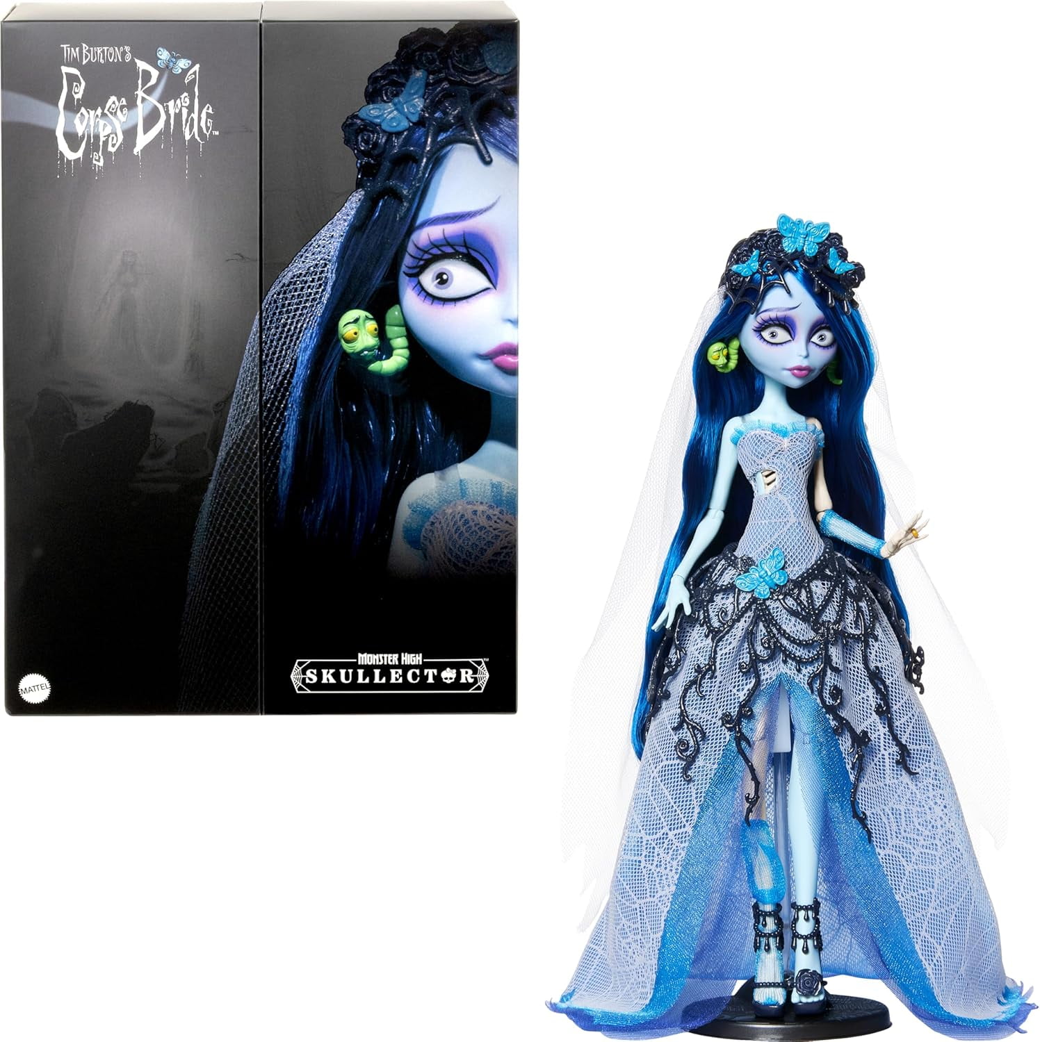 Corpse Bride Emily Doll by Mon-ster High - Skullector Series Gothic ...