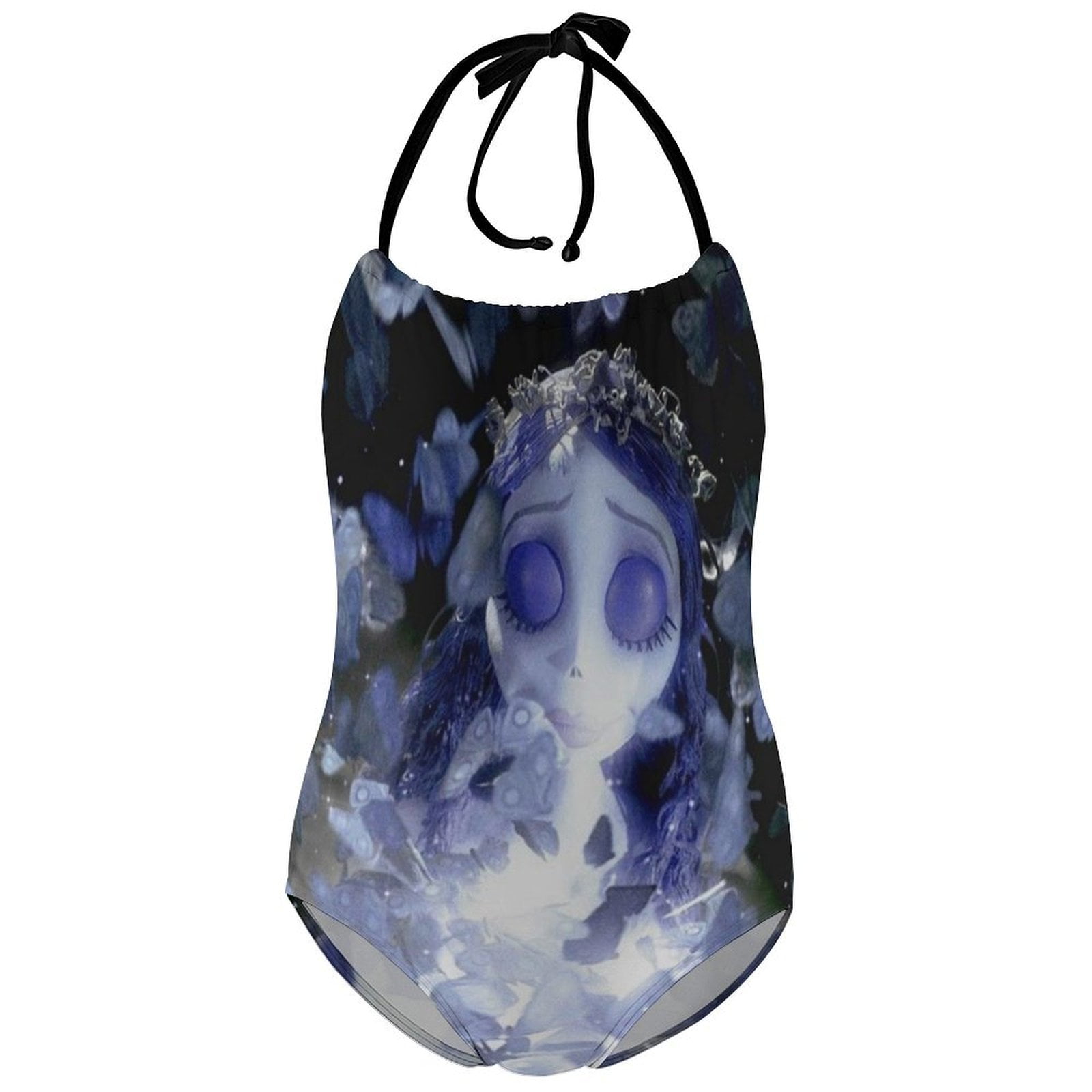 Corpse Bride Girls One Piece Swimsuit Quick Dry Swimwear Print Bathing ...