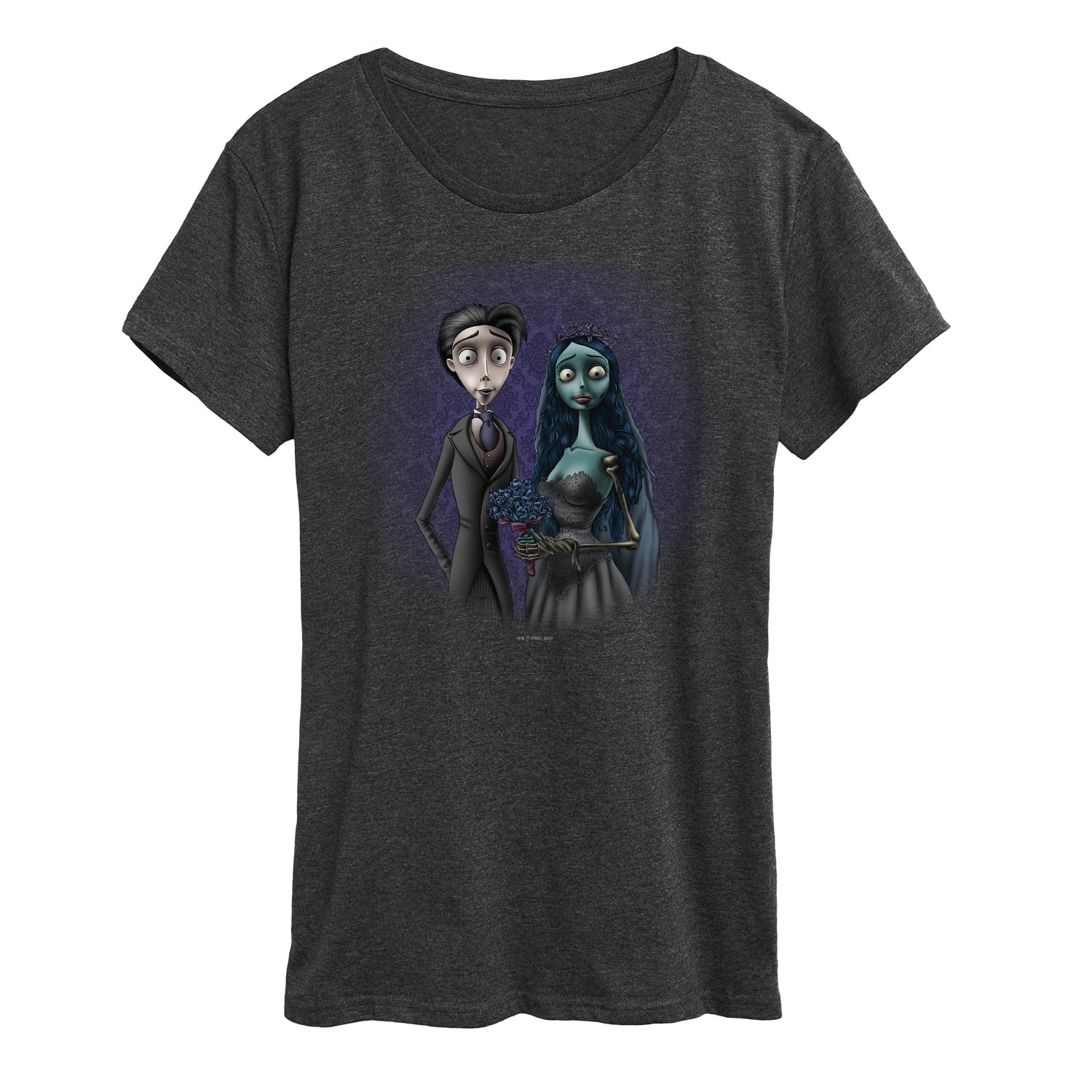 Corpse Bride - Haunted Groom & Bride - Women's Short Sleeve Graphic T ...