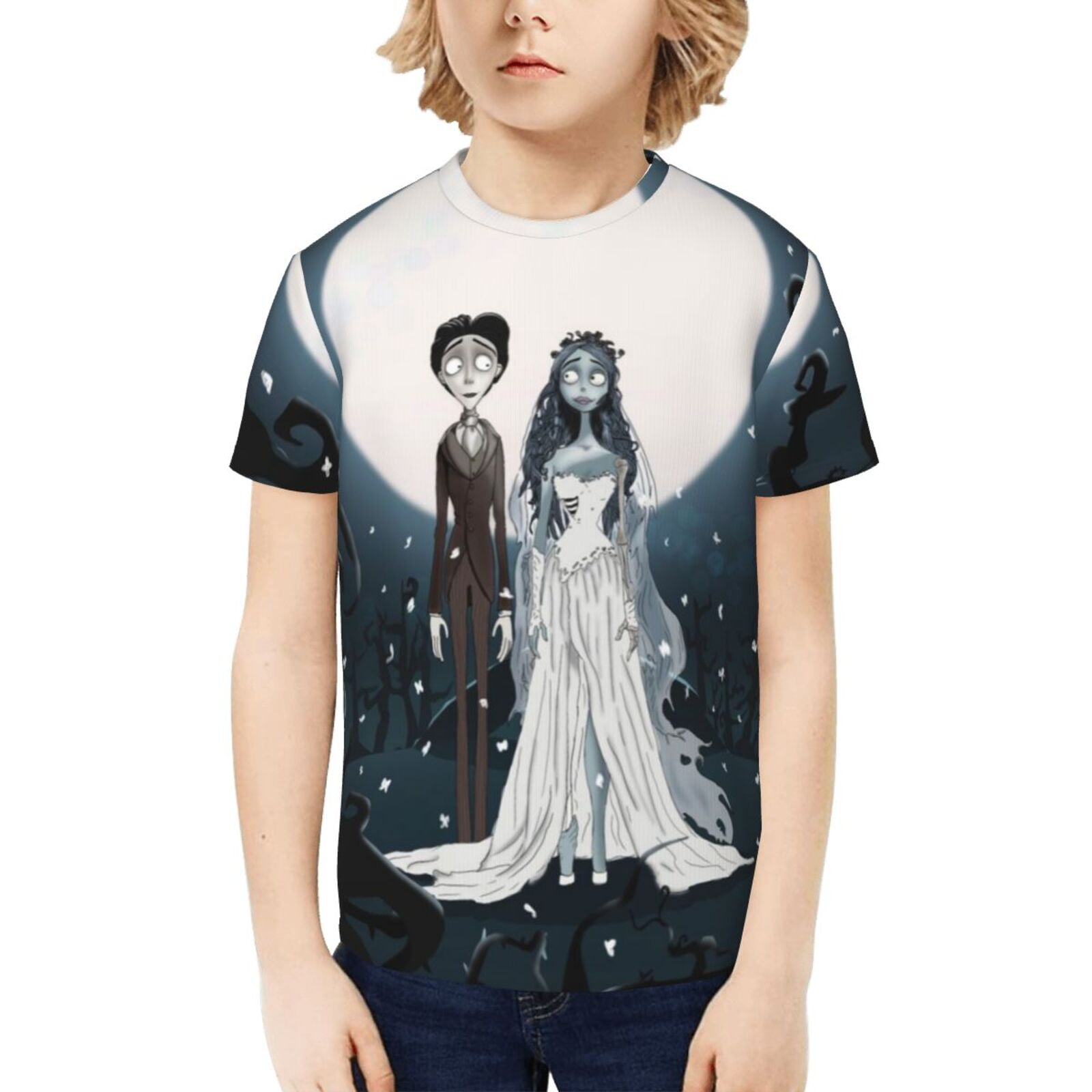 Corpse Bride Kids T-Shirt 3D Printed Graphic T-Shirts Boys and Girls ...