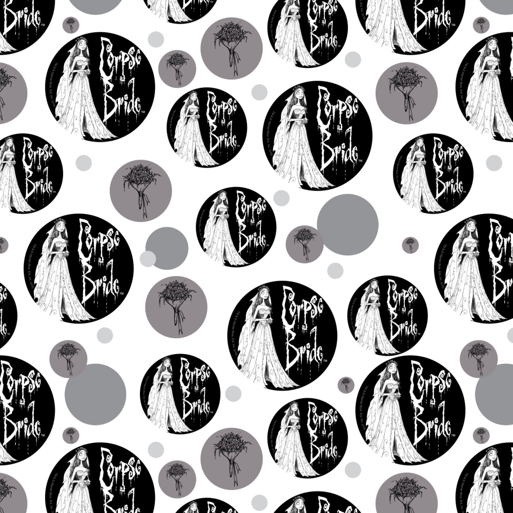 Corpse Bride Logo and Silhouette Premium Gift Wrap Wrapping Paper Roll ...