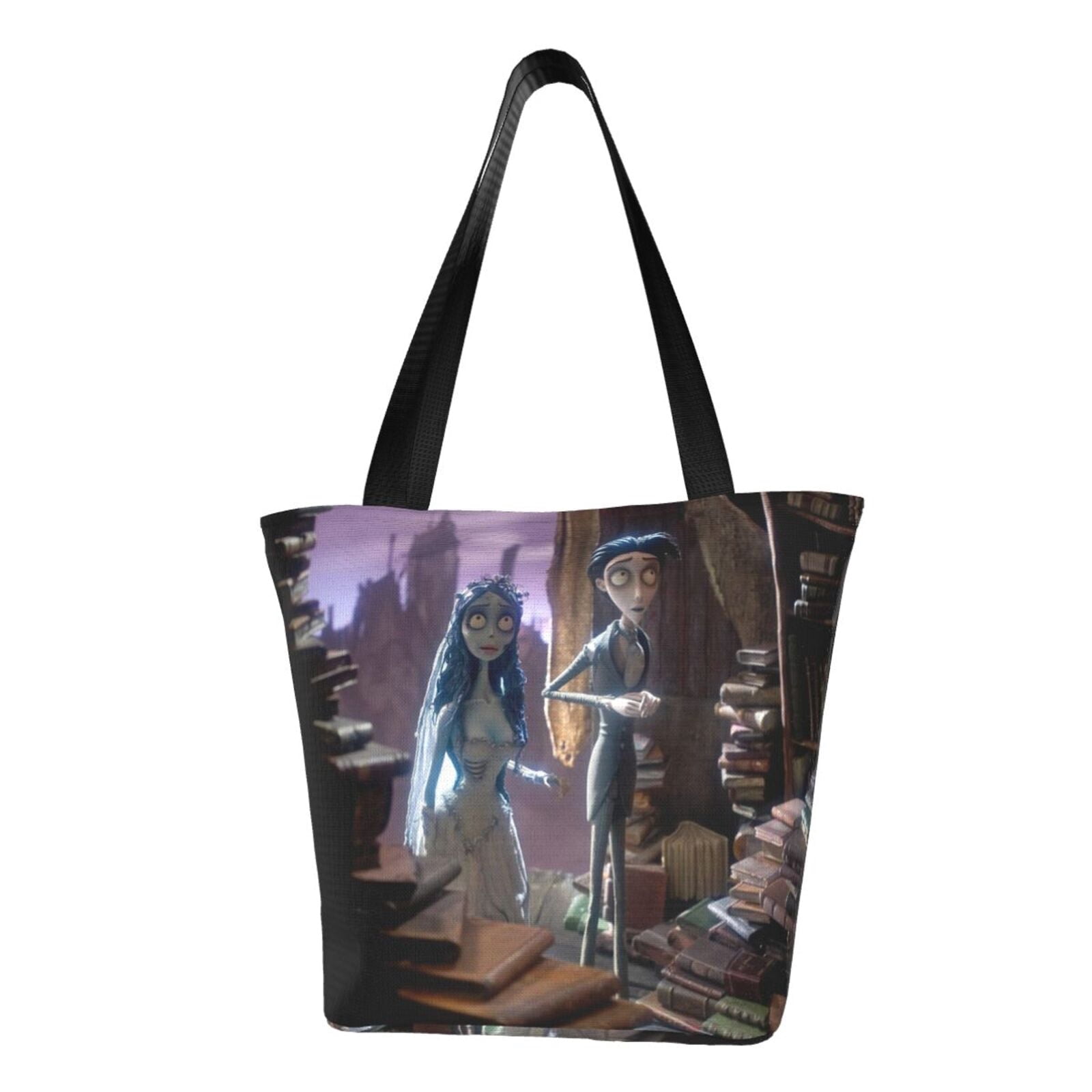 Corpse Bride Love Women's Tote Bag Large Capacity Shoulder Handbag For ...
