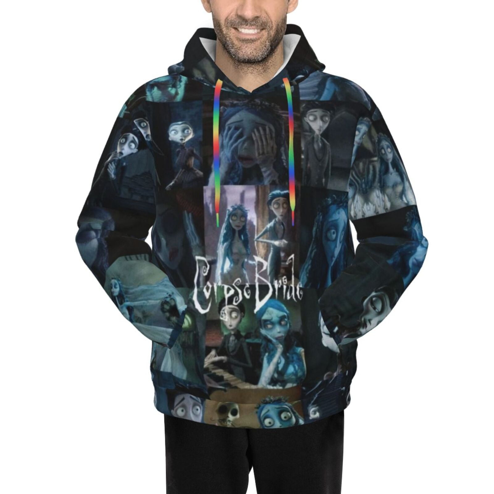 Corpse Bride Men's Hoodie Novelty Pattern Adult Hooded Sweatshirts ...