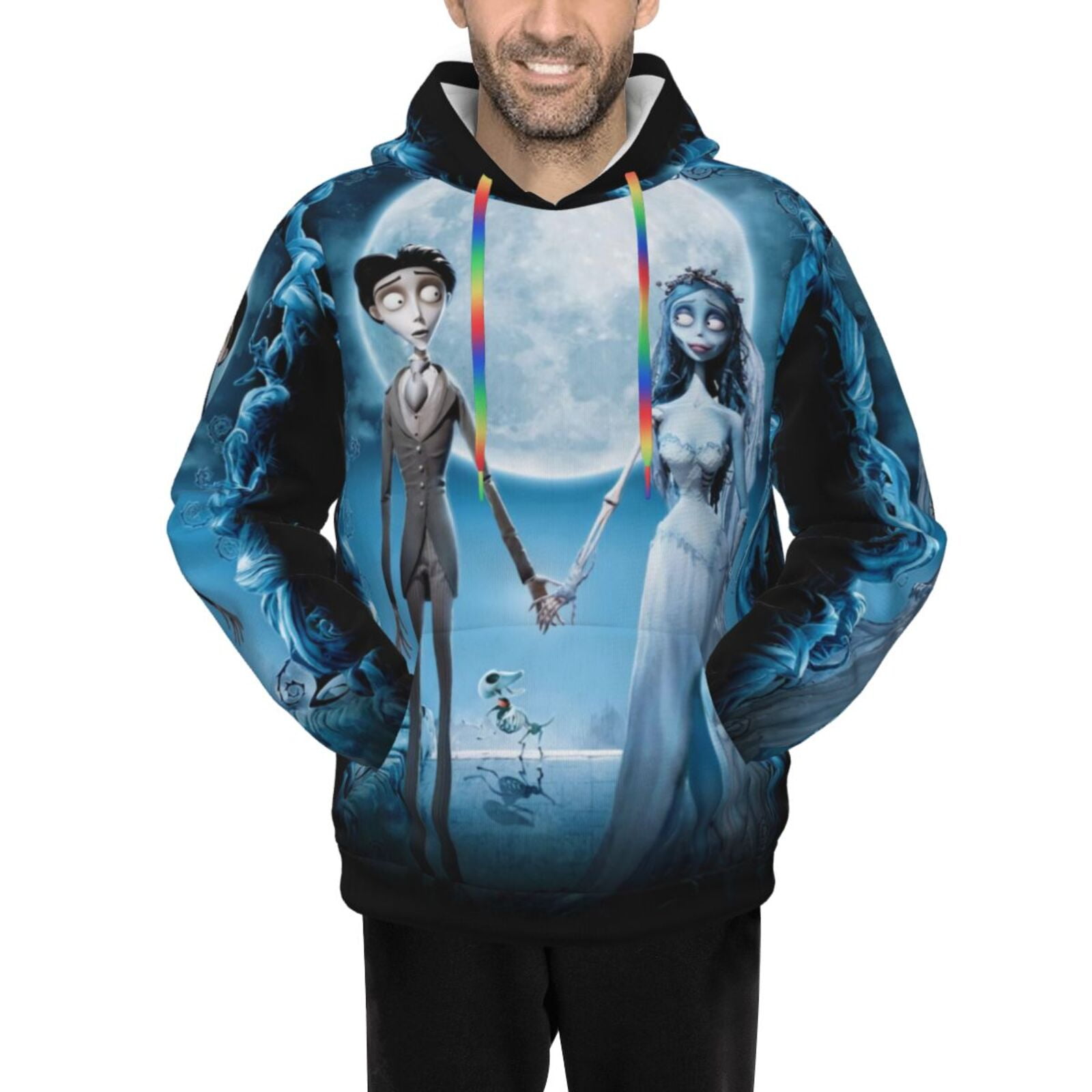 Corpse Bride Men's Hoodie Novelty Pattern Adult Hooded Sweatshirts ...